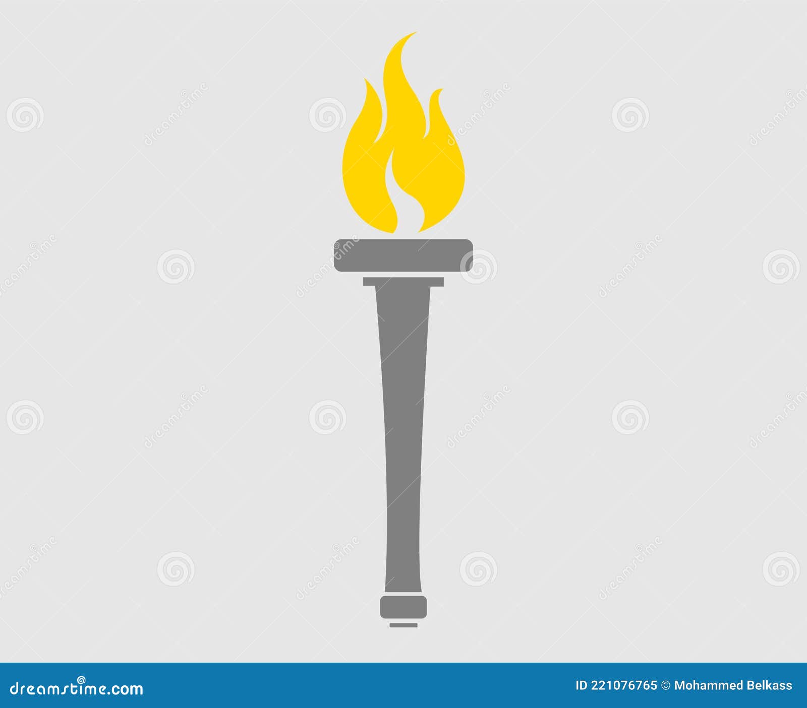 Torch Symbol, Torch Icon Or Logo Vector Illustration | CartoonDealer ...