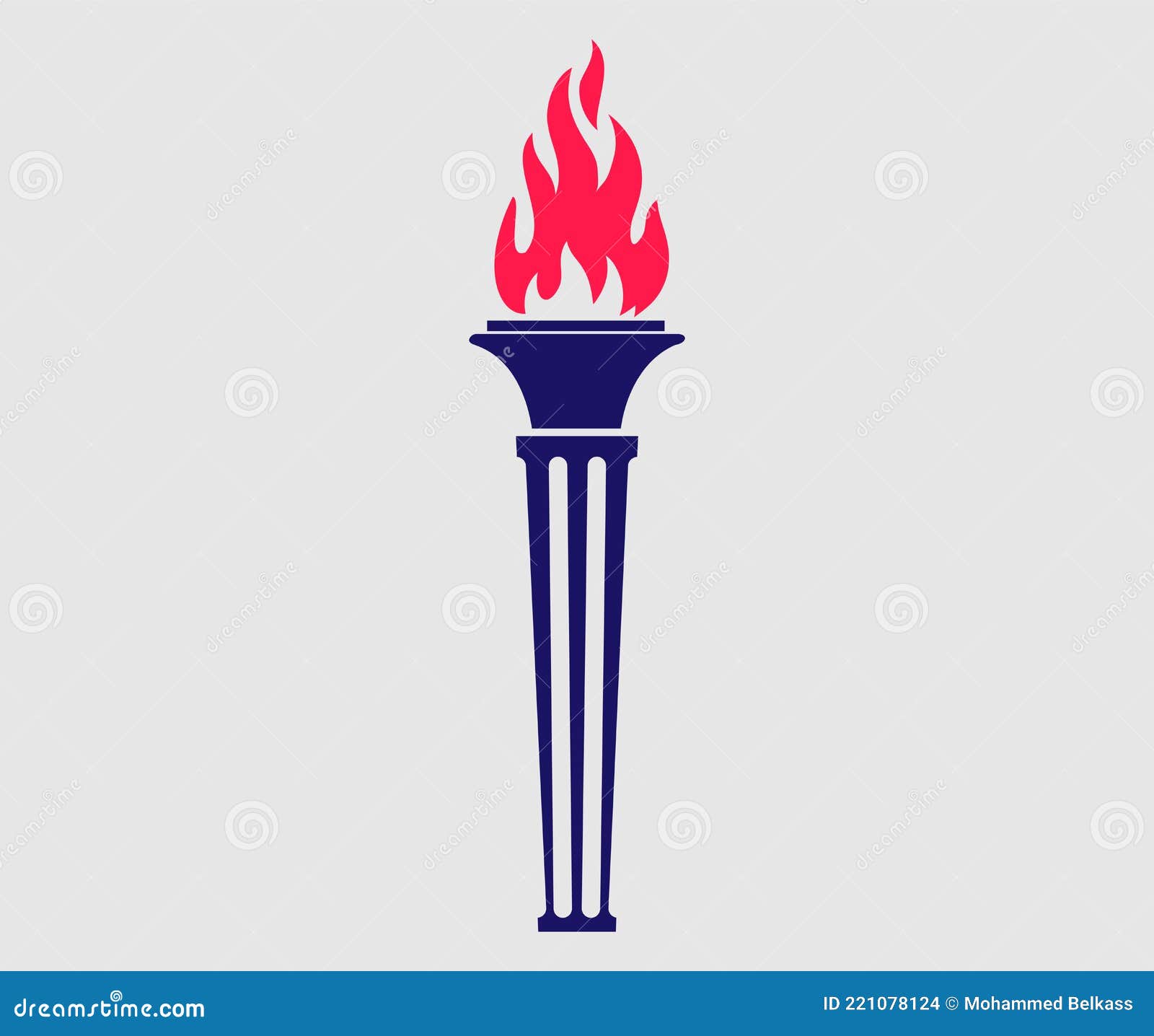 Torch Symbol, Torch Icon Or Logo Vector Illustration | CartoonDealer ...