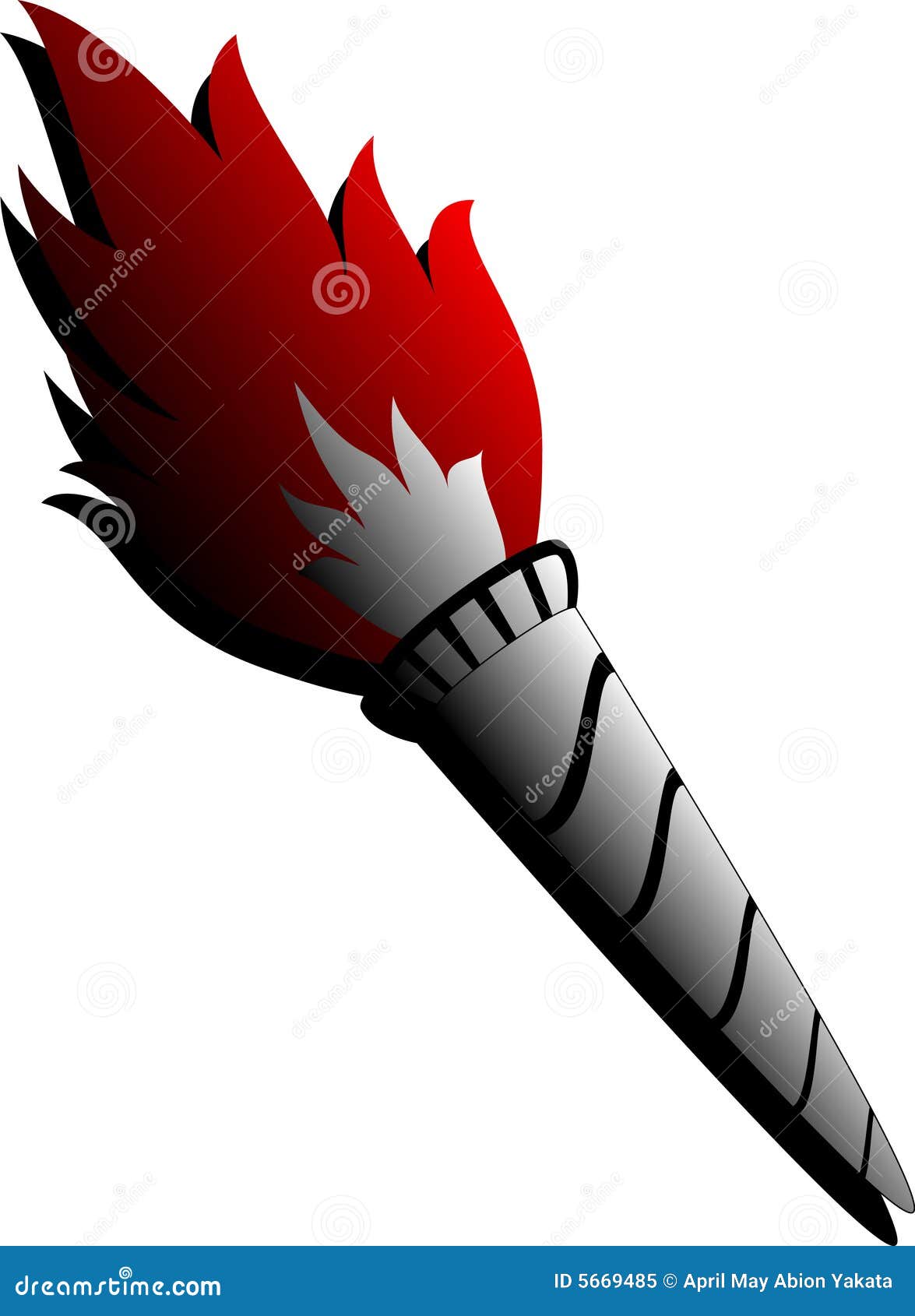 Torch stock vector. Illustration of pattern, vector, simple - 5669485