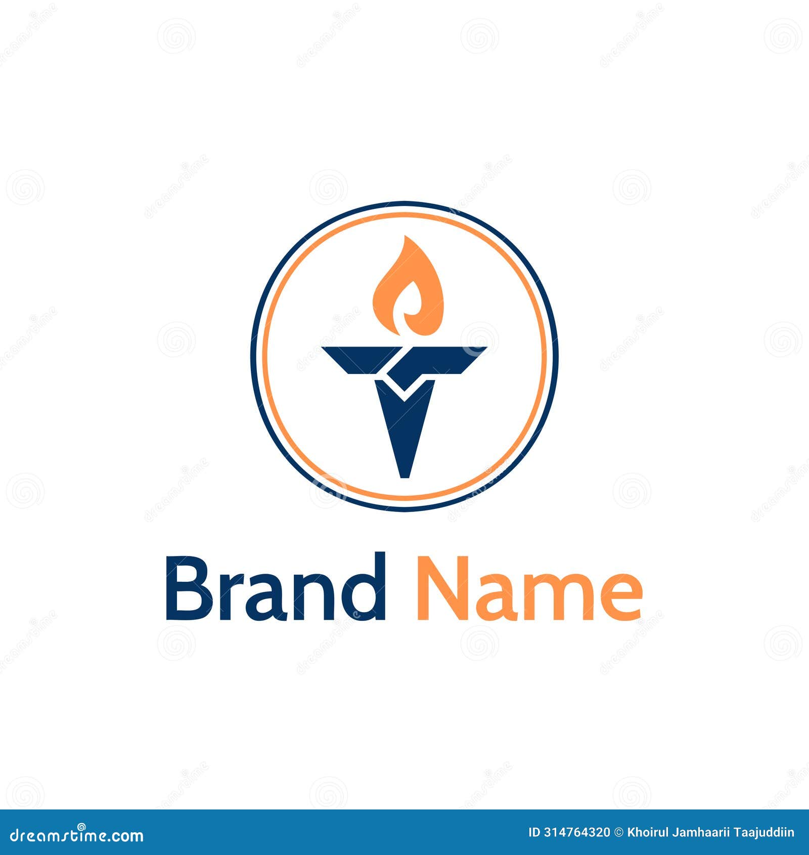 Abstract Torch Logo Concept Stock Vector - Illustration of design ...