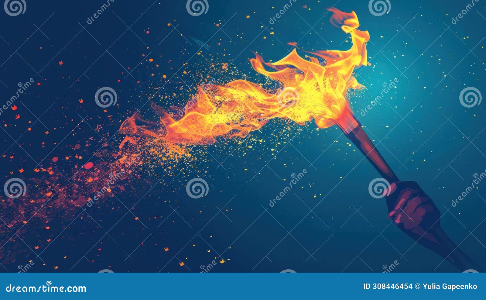 A Torch Being Passed, Representing the Passing of Knowledge and ...
