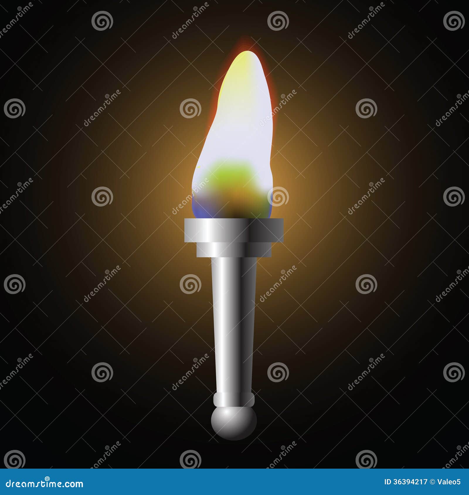 Torch stock vector. Illustration of decoration, freedom - 36394217