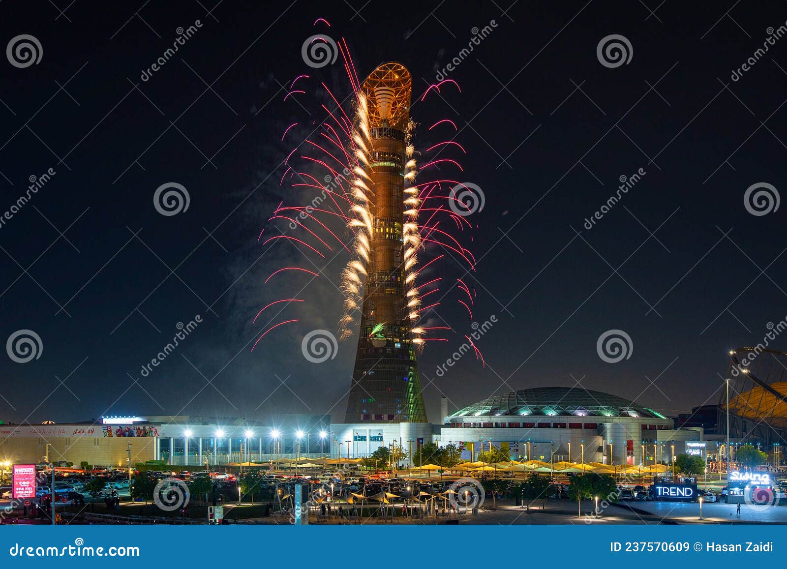 Torch Doha Khalifa Stadium editorial stock image. Image of doha - 237570609