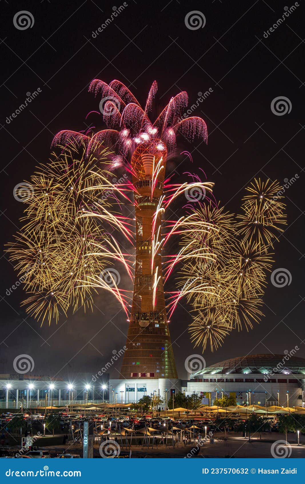 Torch Doha Khalifa Stadium editorial photography. Image of display ...