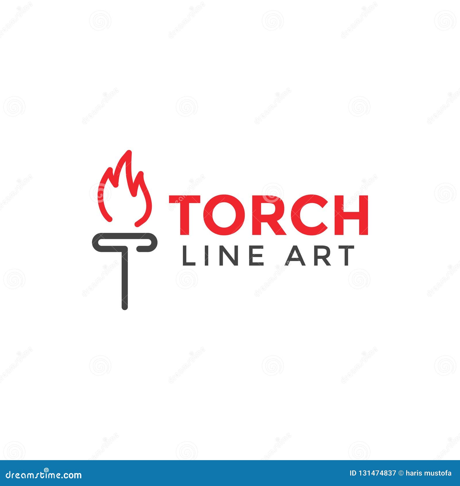 Torch Graphic Design Template Vector Stock Vector - Illustration of ...