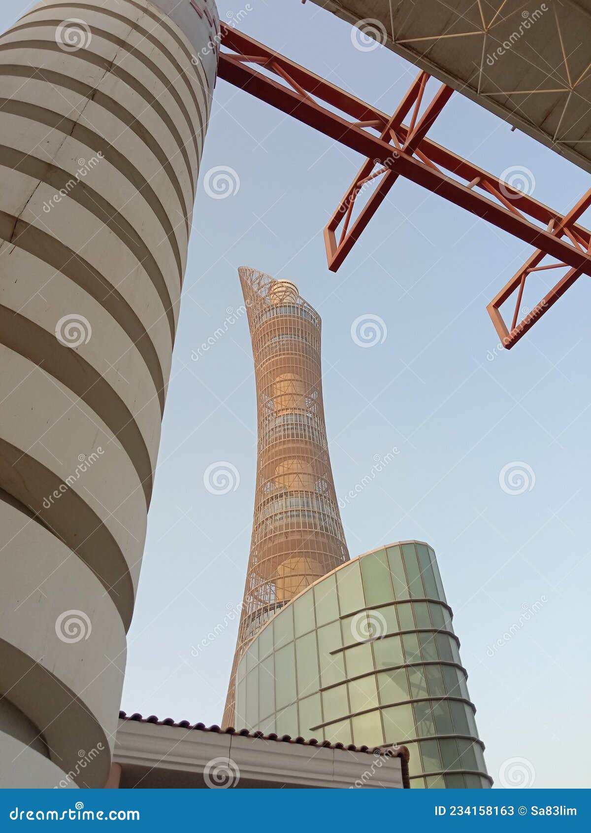 The Torch Hotel in Doha, Qatar Stock Image - Image of line, lighting ...