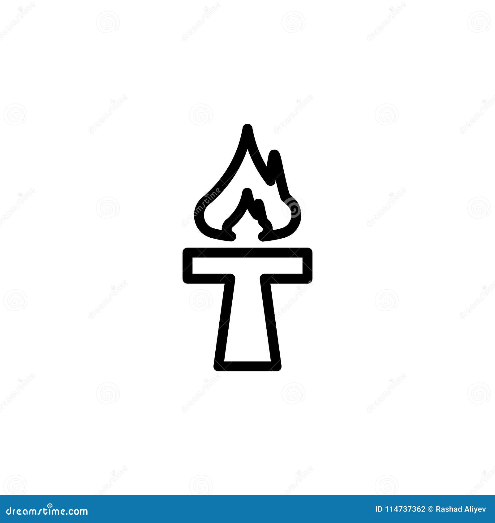 Torch Icon. Element of Minimalistic Icons for Mobile Concept and Web ...