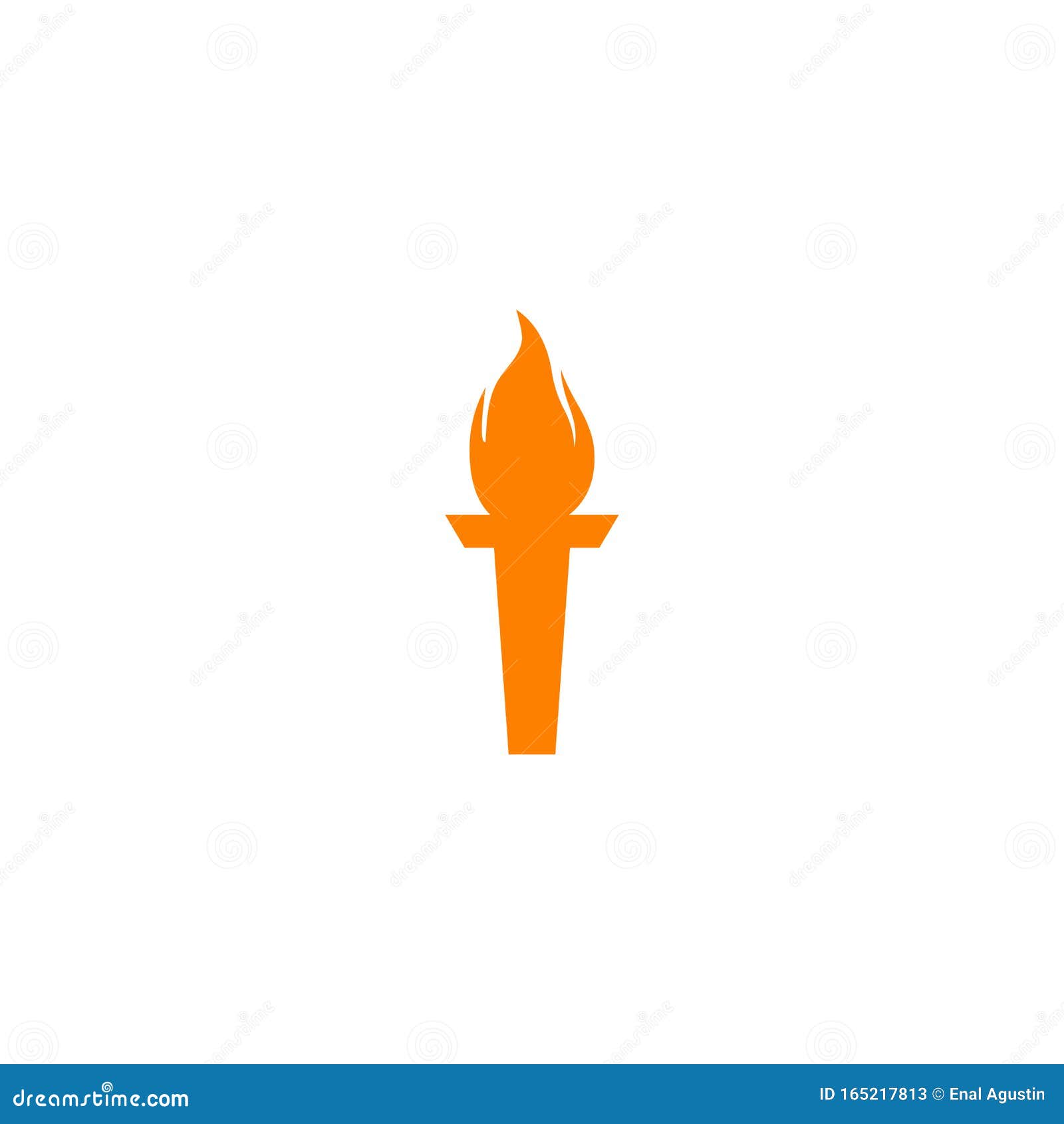 Torch Icon Logo Design Inspiration Vector Template Stock Vector ...