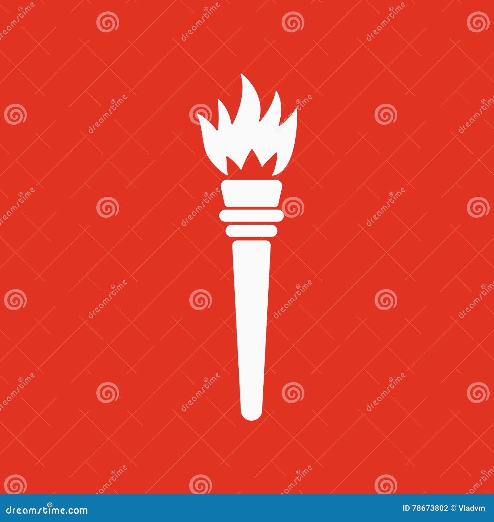 The Torch Icon. Torch Symbol Stock Vector - Illustration of abstract ...