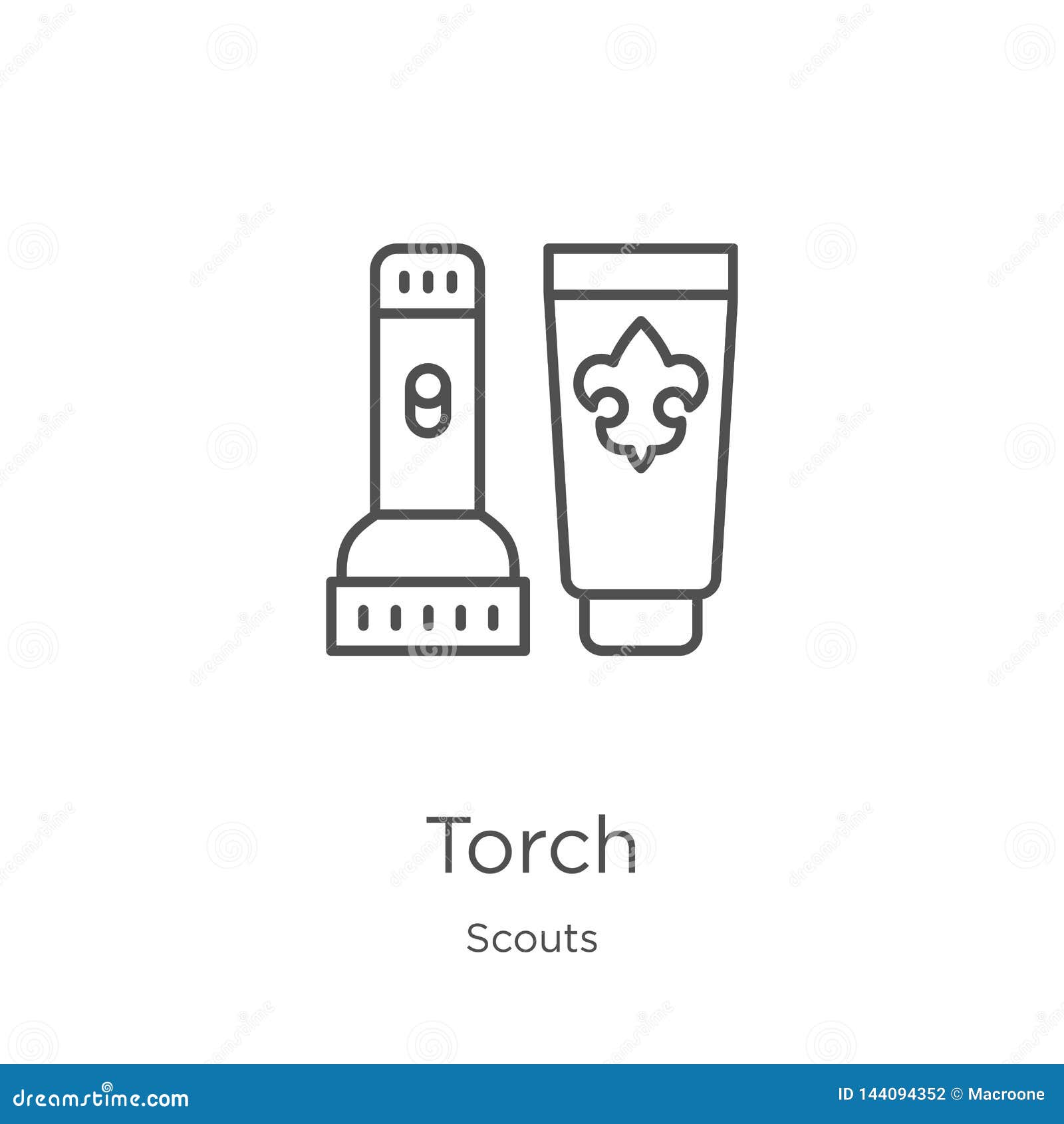 Torch Icon Vector from Scouts Collection. Thin Line Torch Outline Icon ... Torch Icon Vector from Scouts Collection. Thin Line Torch Outline Icon ...