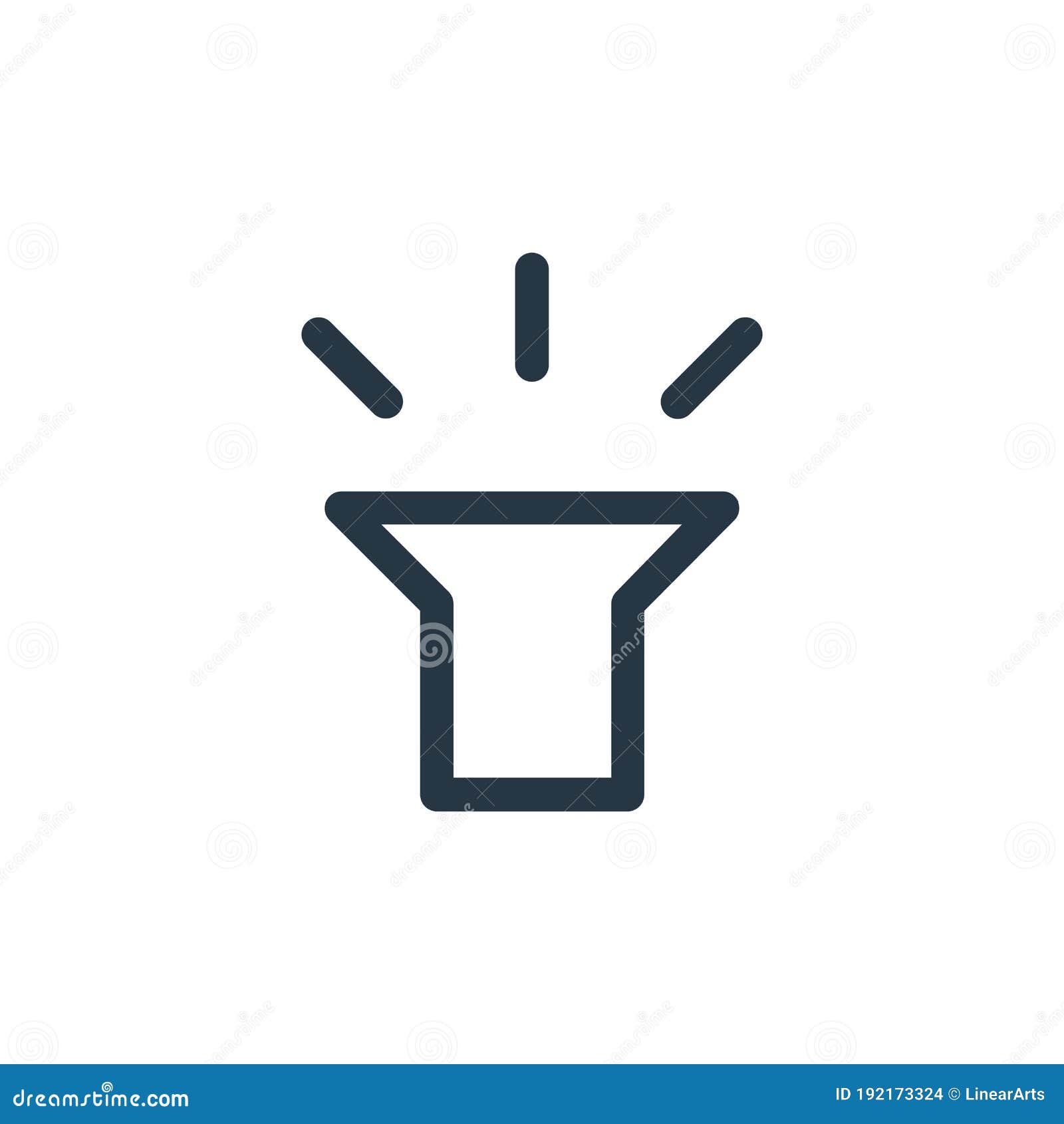 Torch Icon Vector from Smartphone Ui Ux Part Concept. Thin Line ...