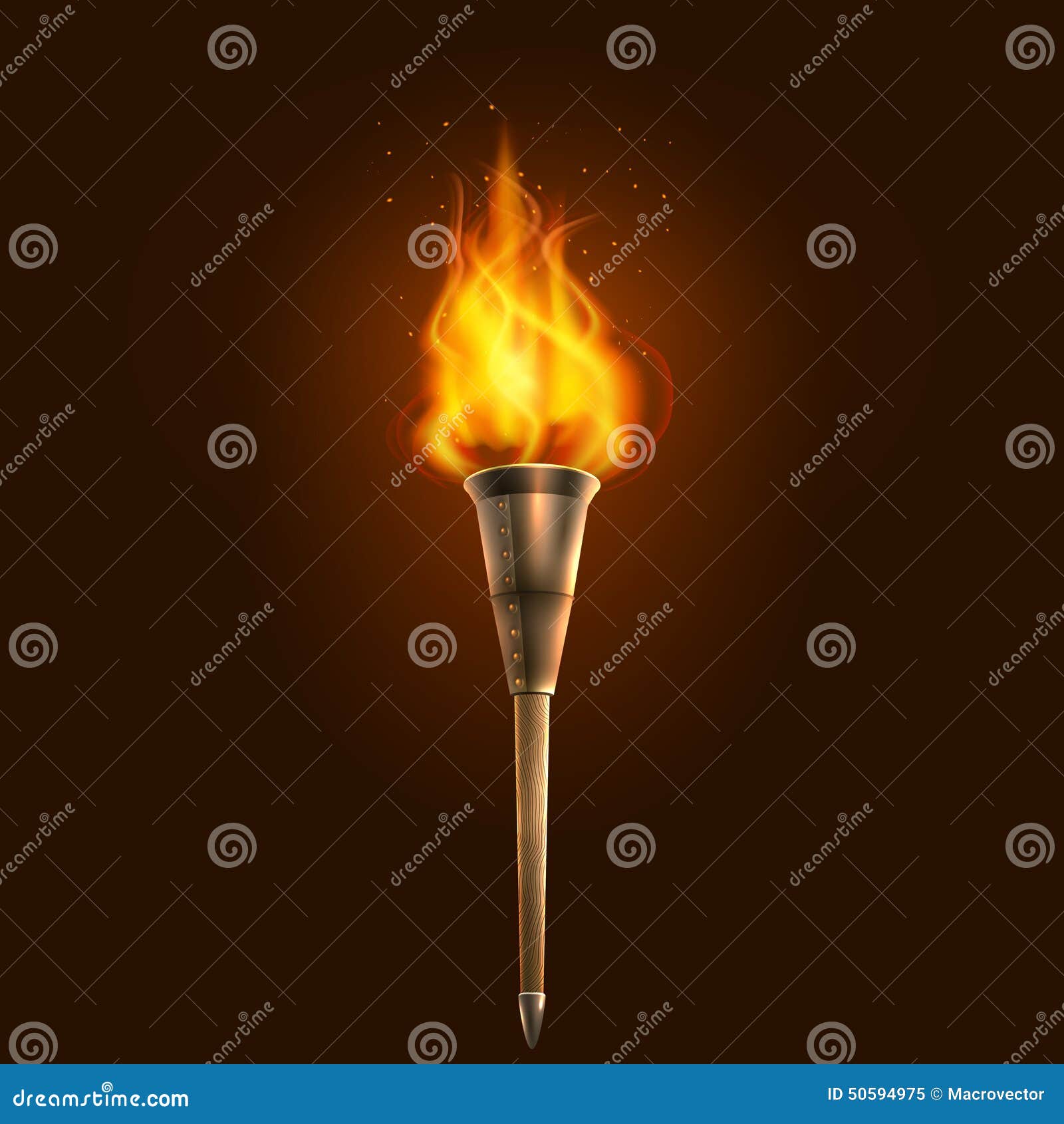 Torch Illustration Icon Poster Stock Vector - Illustration of peace ...