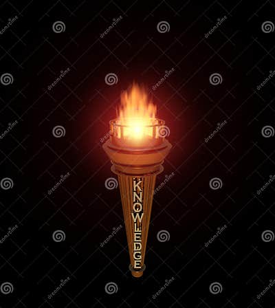 Torch knowledge stock illustration. Illustration of heat - 5748076