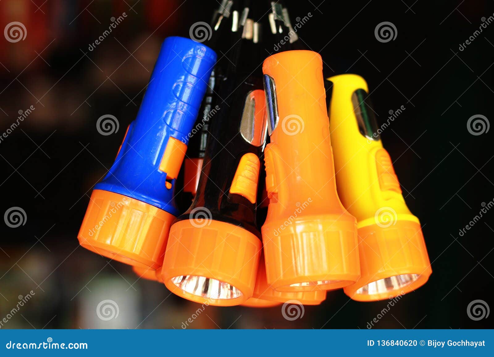 Torch Light with Dark Background Stock Photo - Image of night, colored ...