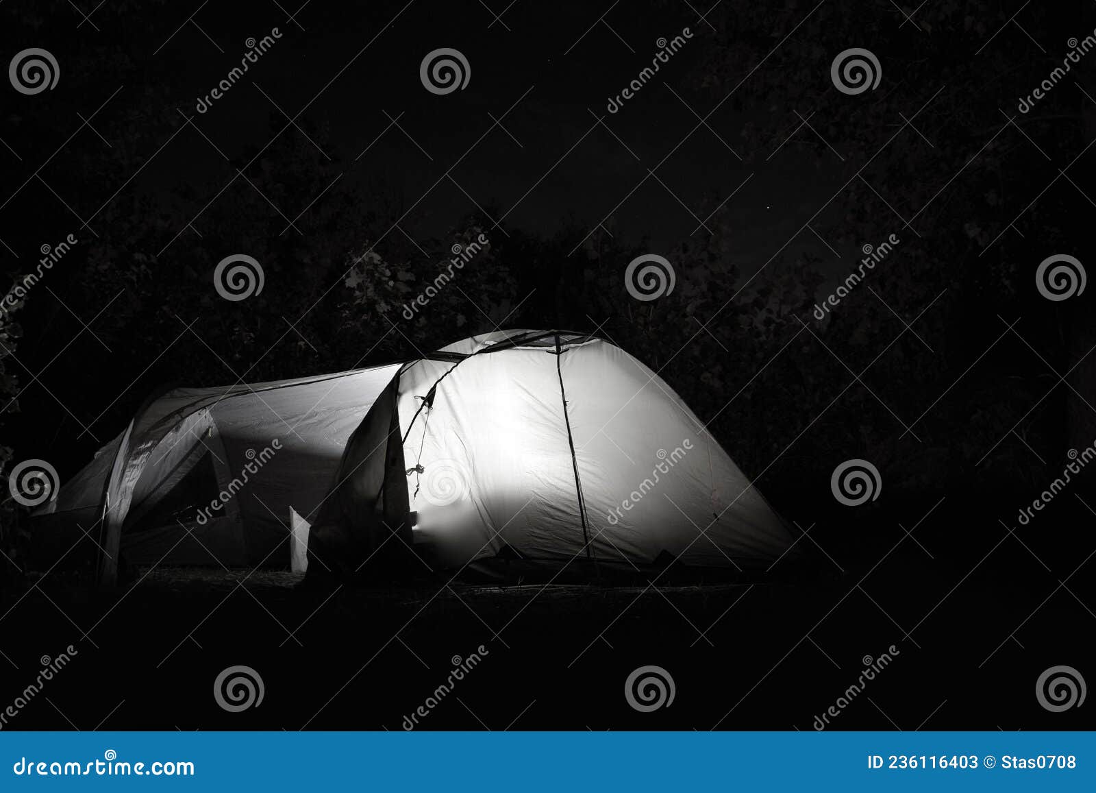 Torch Light Inside the Tent at Night Stock Image - Image of 2022 ...