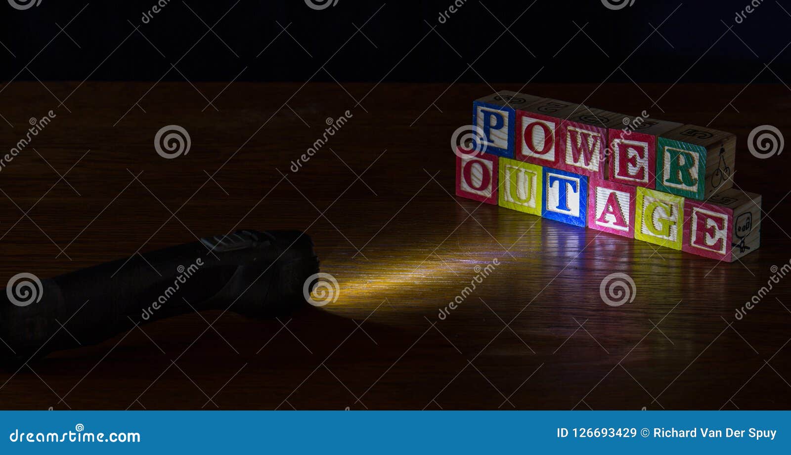 Power Outage Conceptual Image in Landscape Format Stock Image - Image ...