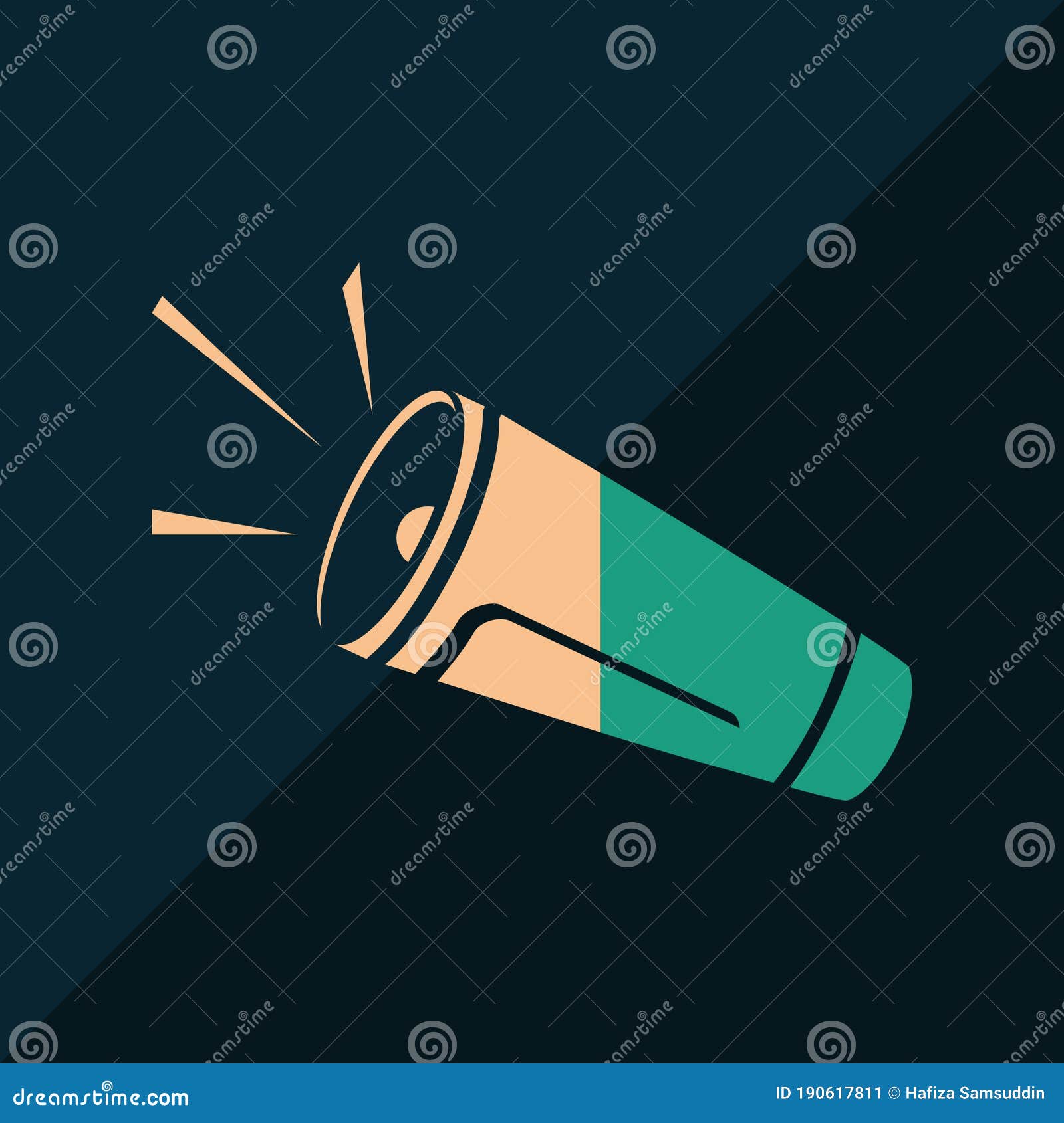 Torch Light. Vector Illustration Decorative Design Stock Vector ...