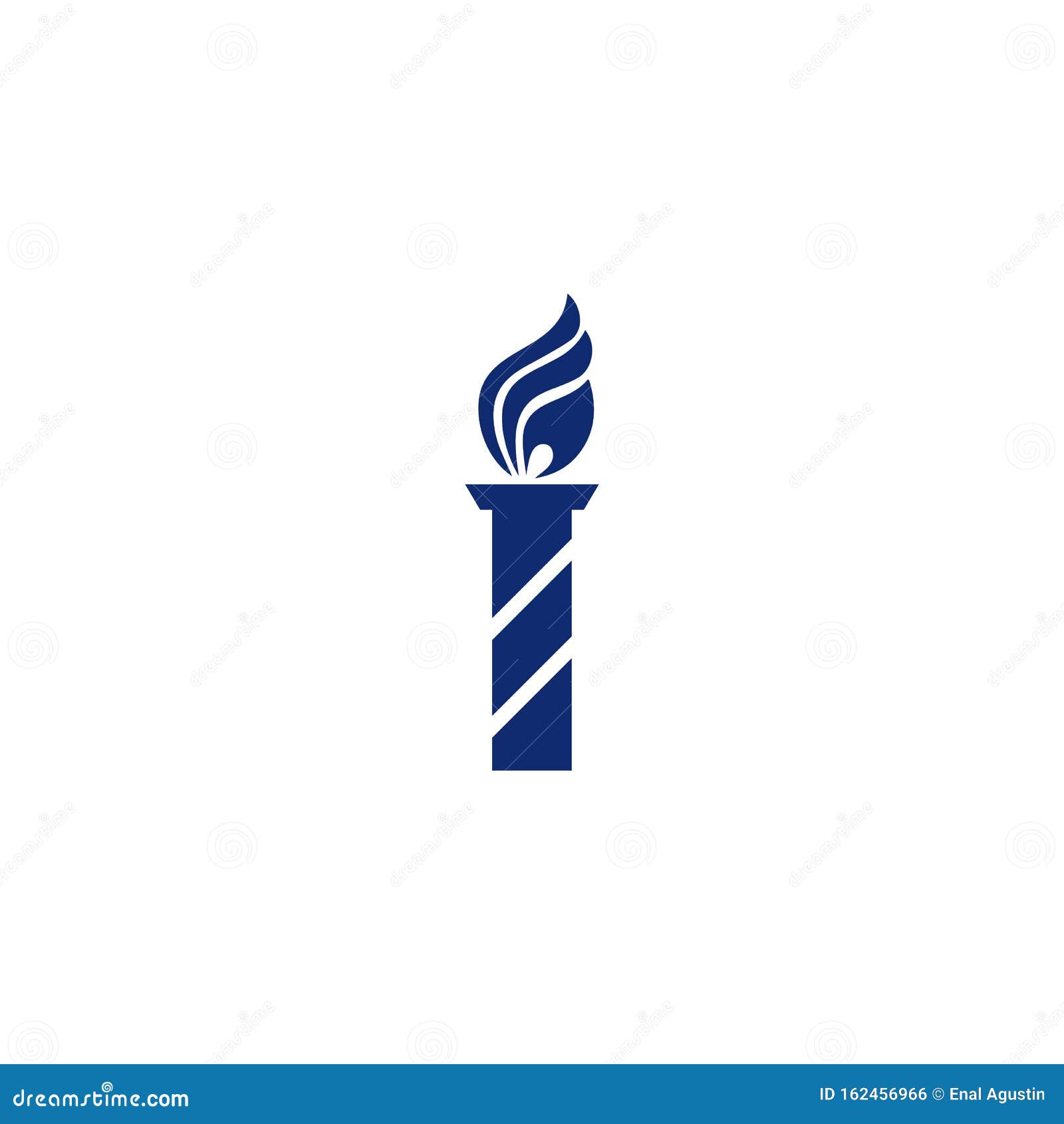 Torch Logo Design Vector Template Stock Vector - Illustration of ...