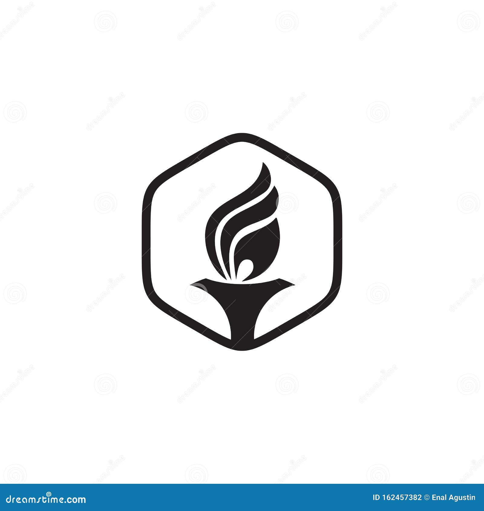 Torch Logo Design Vector Template Stock Vector - Illustration of burn ...