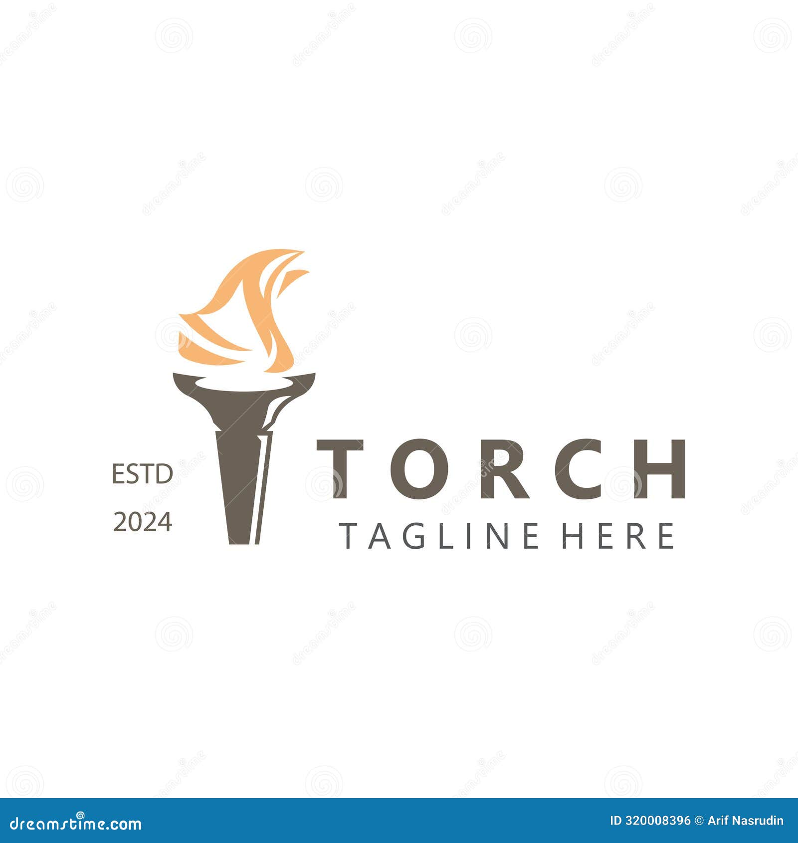 Torch Logo Graphic, Olympics Flame Modern Design Element Simple ...