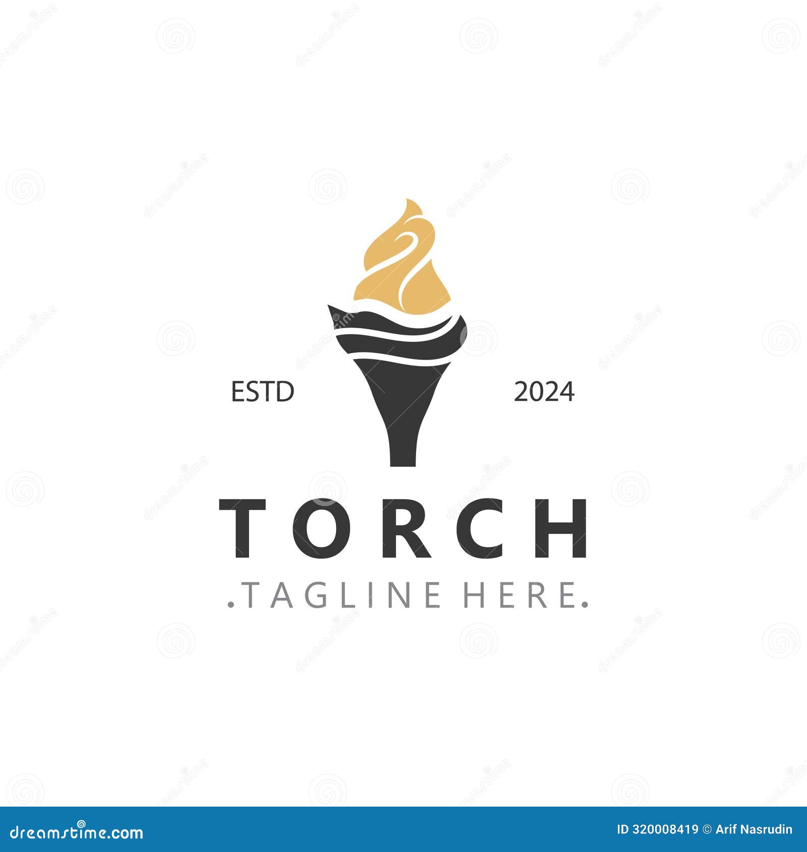 Torch Logo Graphic, Olympics Flame Modern Design Element Simple ...