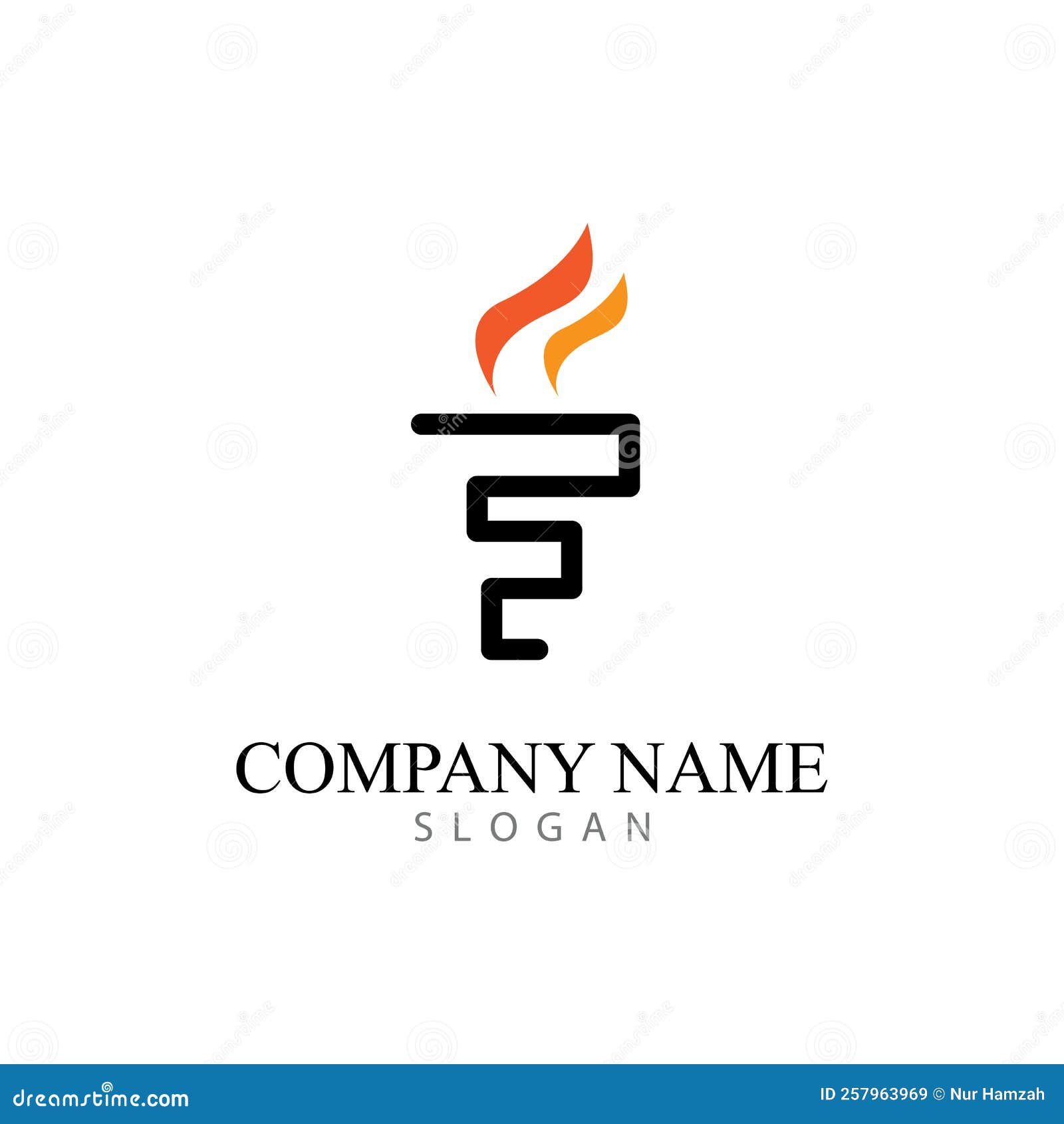 Torch Logo Icon with Concept Vector Illustration Template Stock Vector ...
