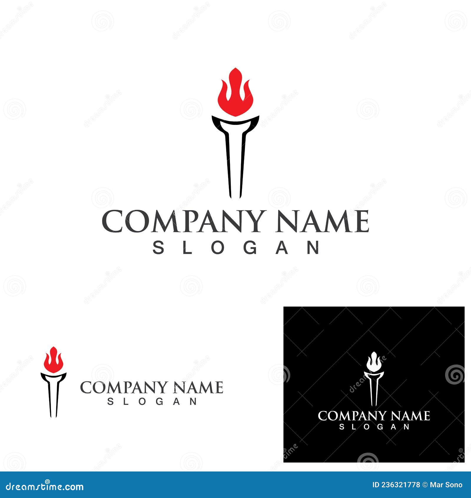 Torch Logo and Symbol Vector Eps10 Stock Vector - Illustration of ...