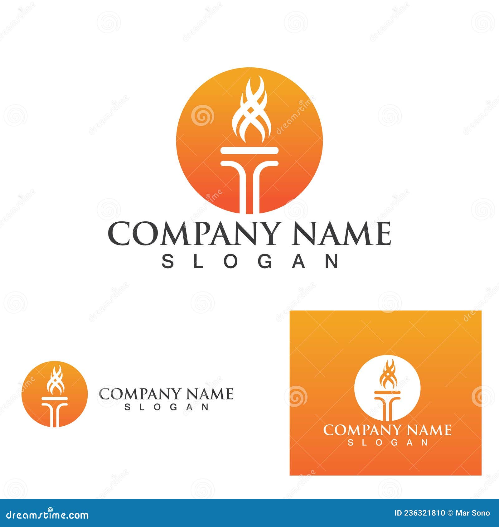Torch Logo and Symbol Vector Eps10 Stock Vector - Illustration of heat ...