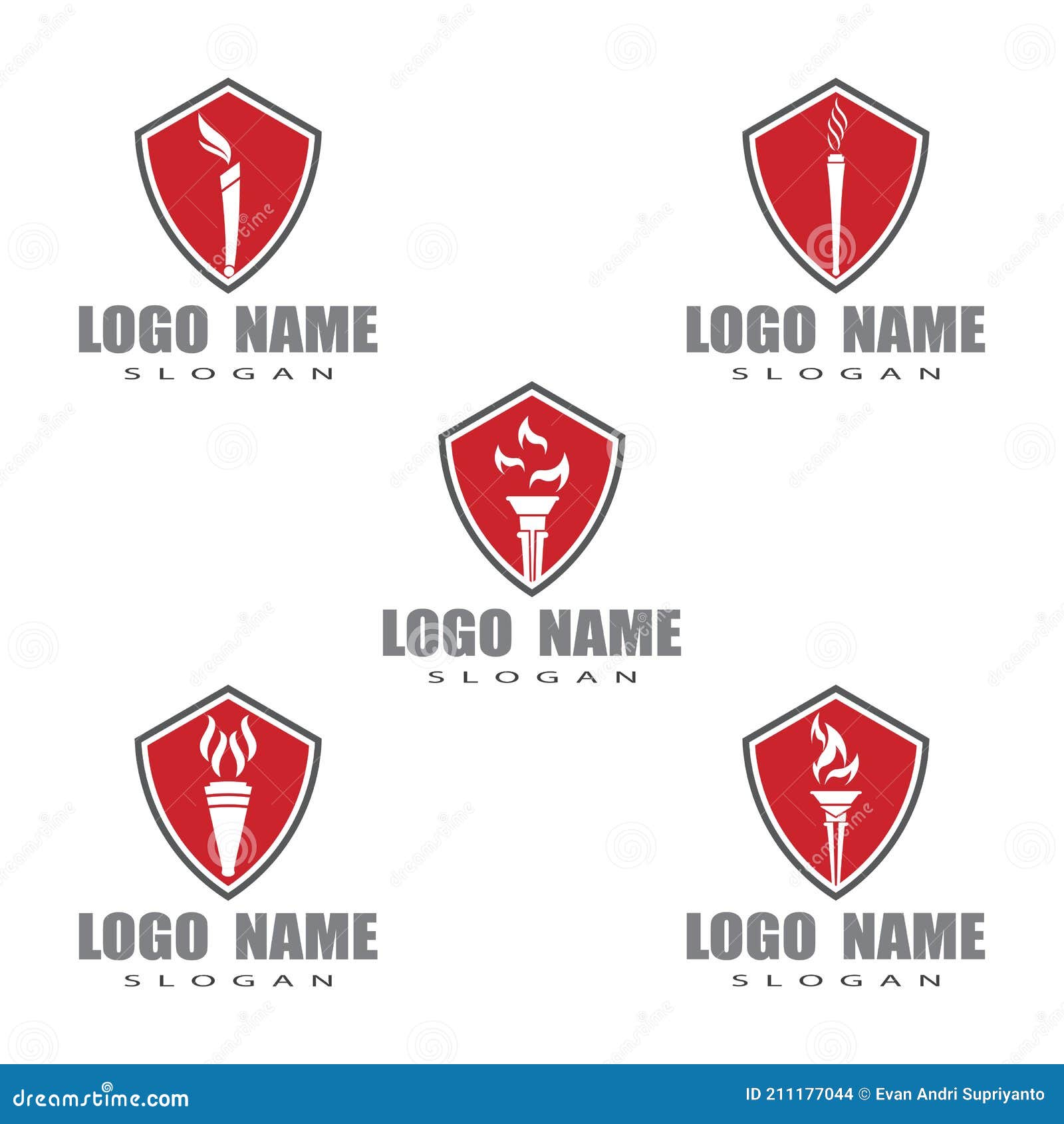 Torch Logo Template Vector Symbol Illustration Design Stock Vector ...