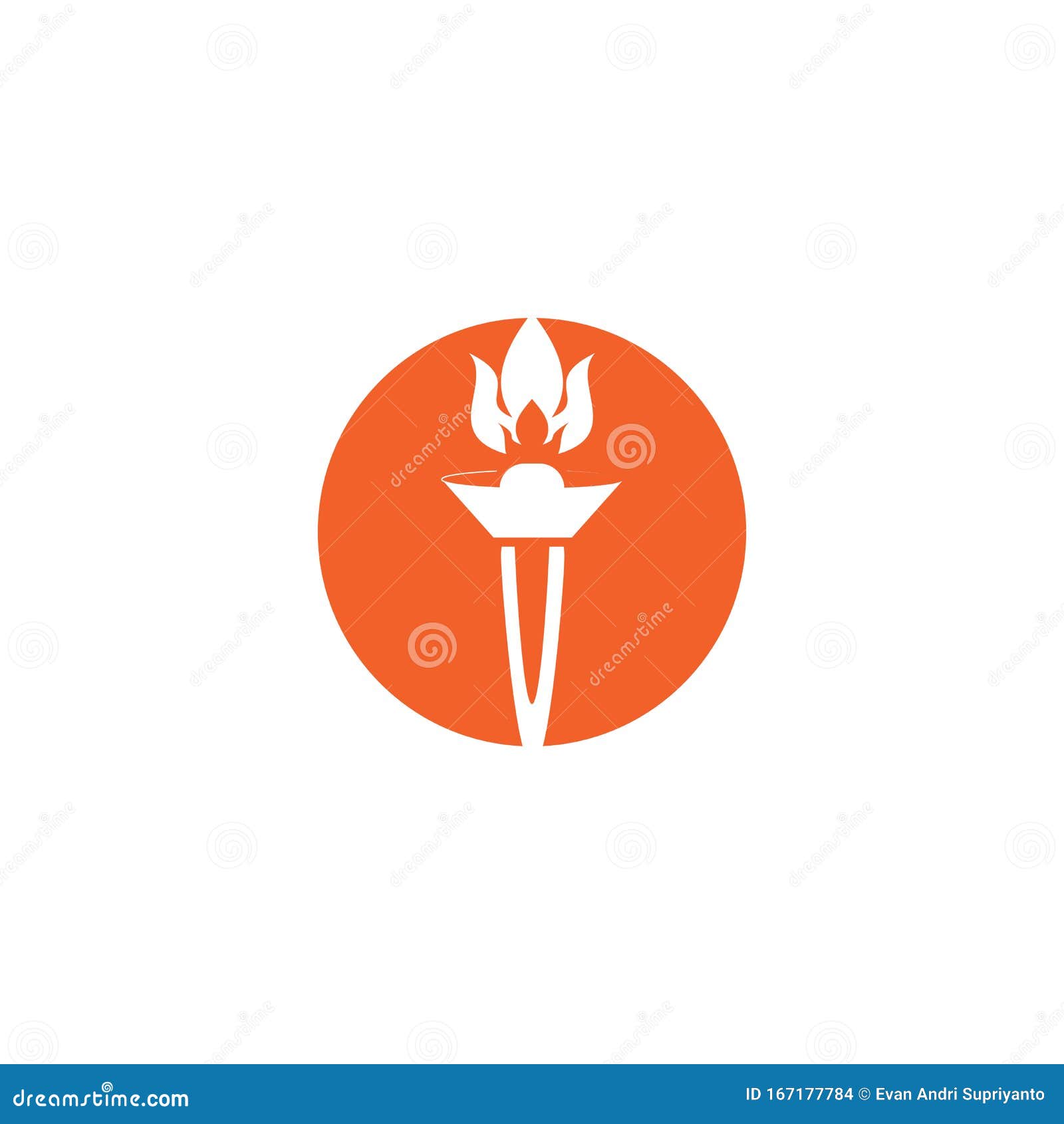 Torch Logo Template Vector Symbol Stock Vector - Illustration of ...