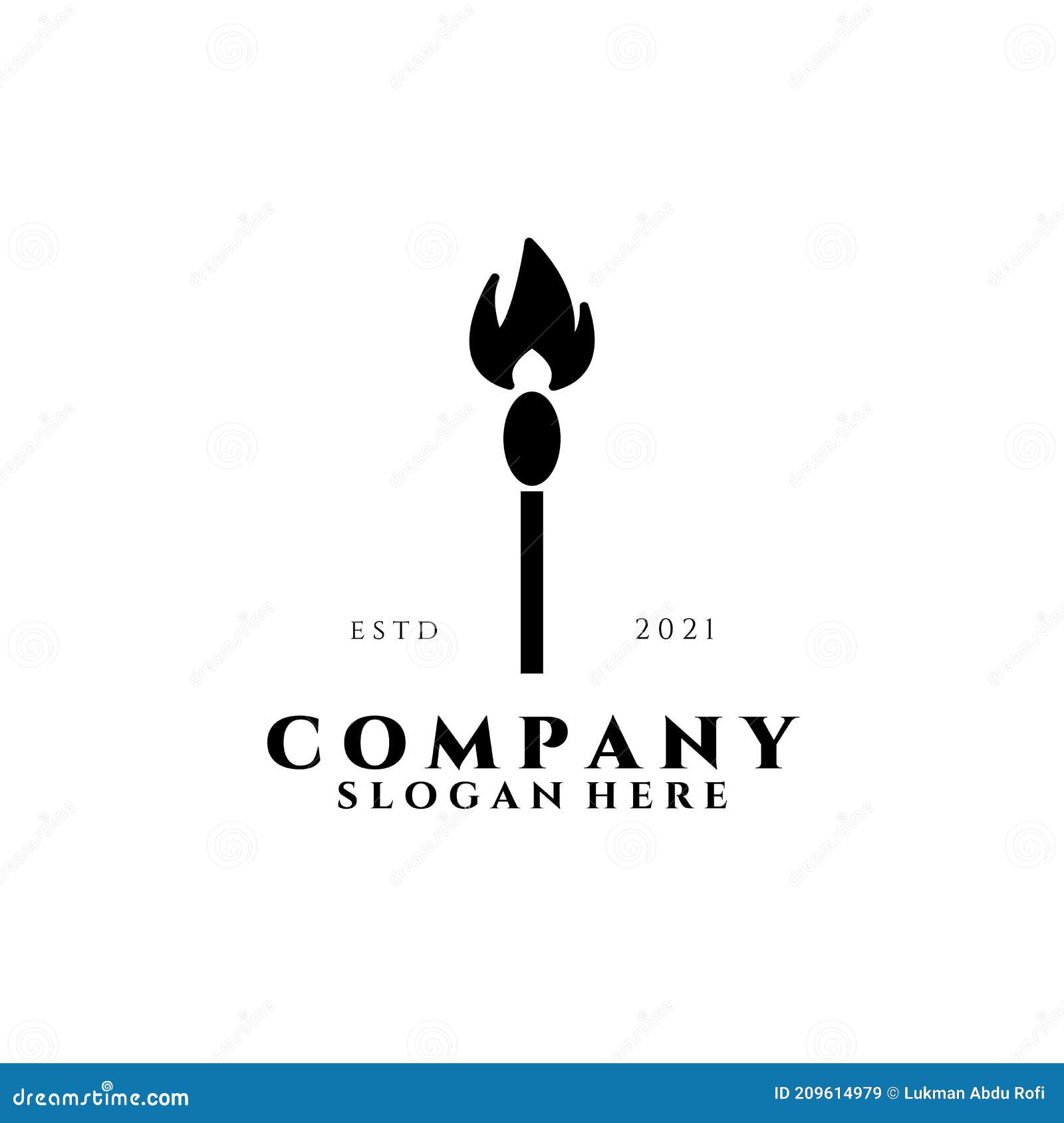 Torch Logo Vector Illustration Design, Simple Template Lighter or ...