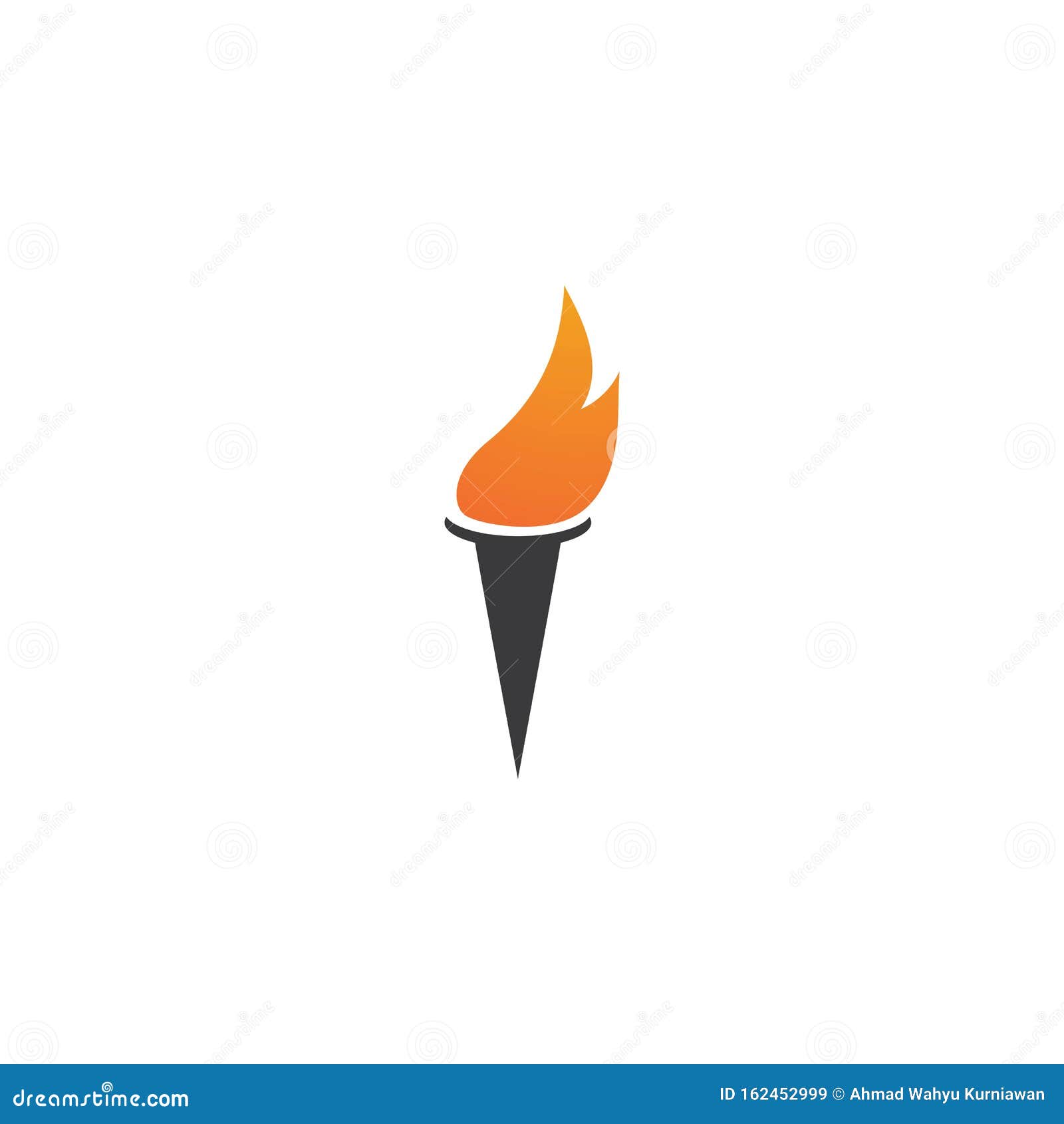 Torch logo vector stock vector. Illustration of olympic - 162452999