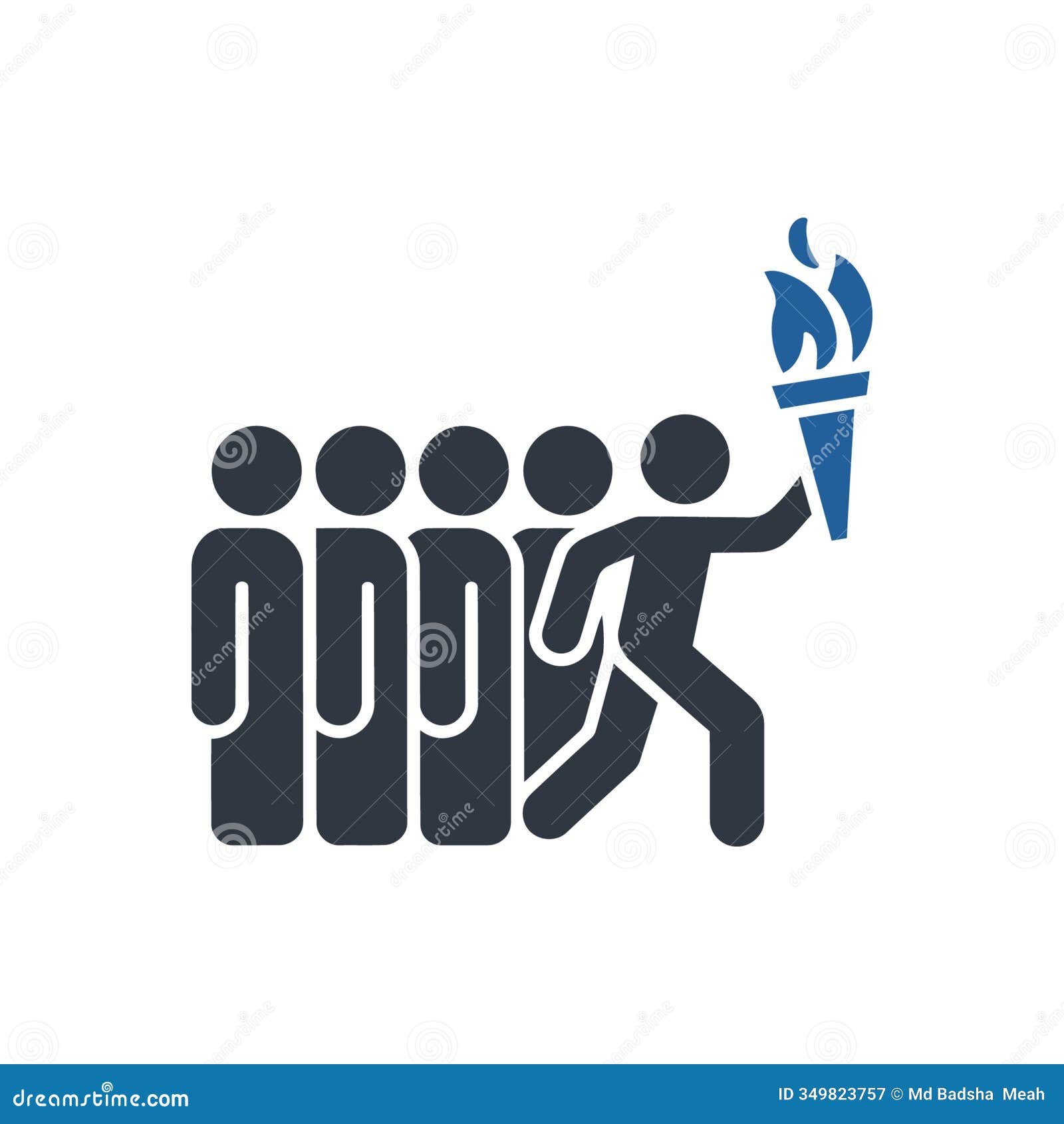 Team Relay Vector Illustration | CartoonDealer.com #46181612