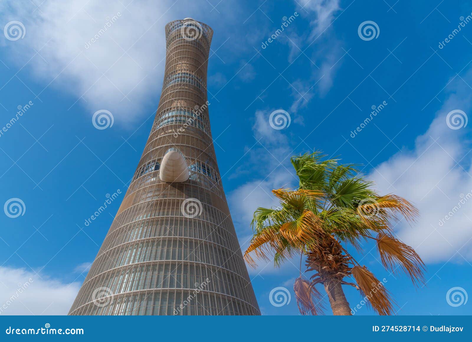 The Torch Tower in Doha, Qatar Editorial Stock Image - Image of luxury ...