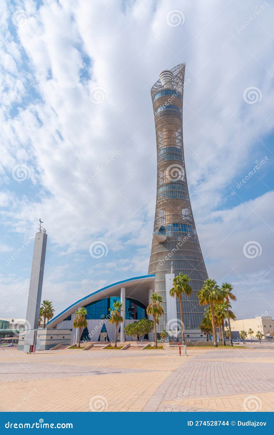The Torch Tower in Doha, Qatar Editorial Stock Image - Image of metal ...