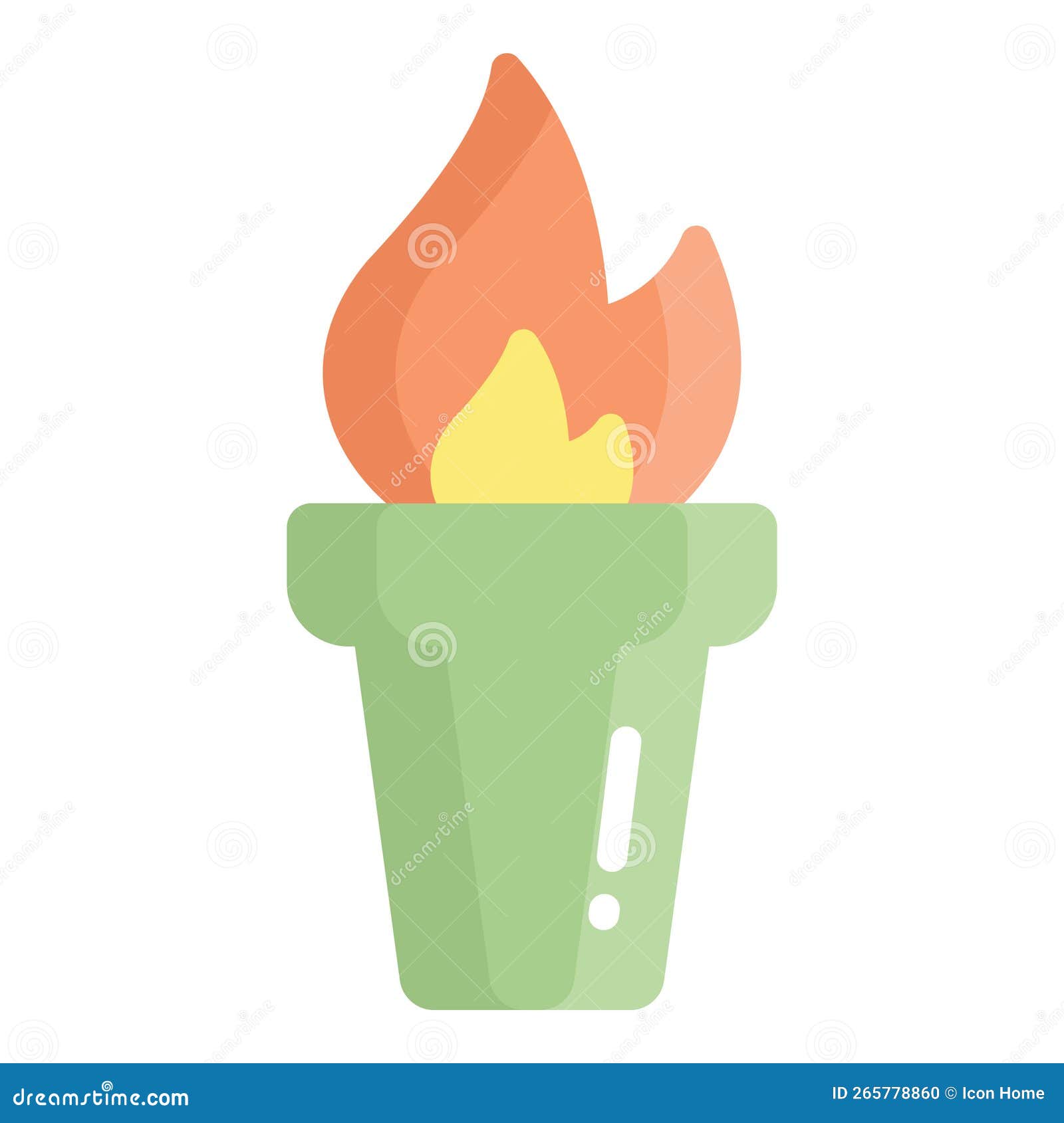 Torch Vector Flat Icon, School and Education Icon Stock Vector ...