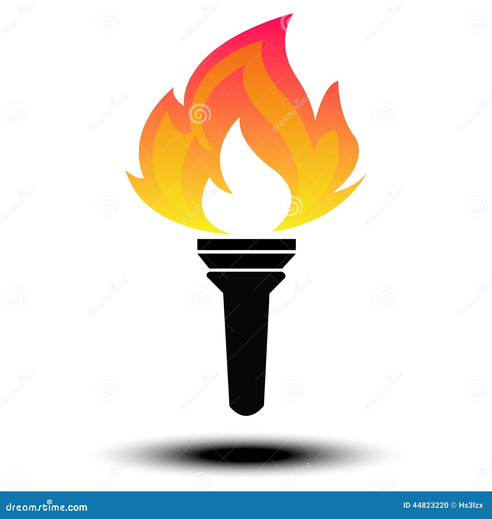 Torch Vector stock vector. Illustration of heat, flaming - 44823220