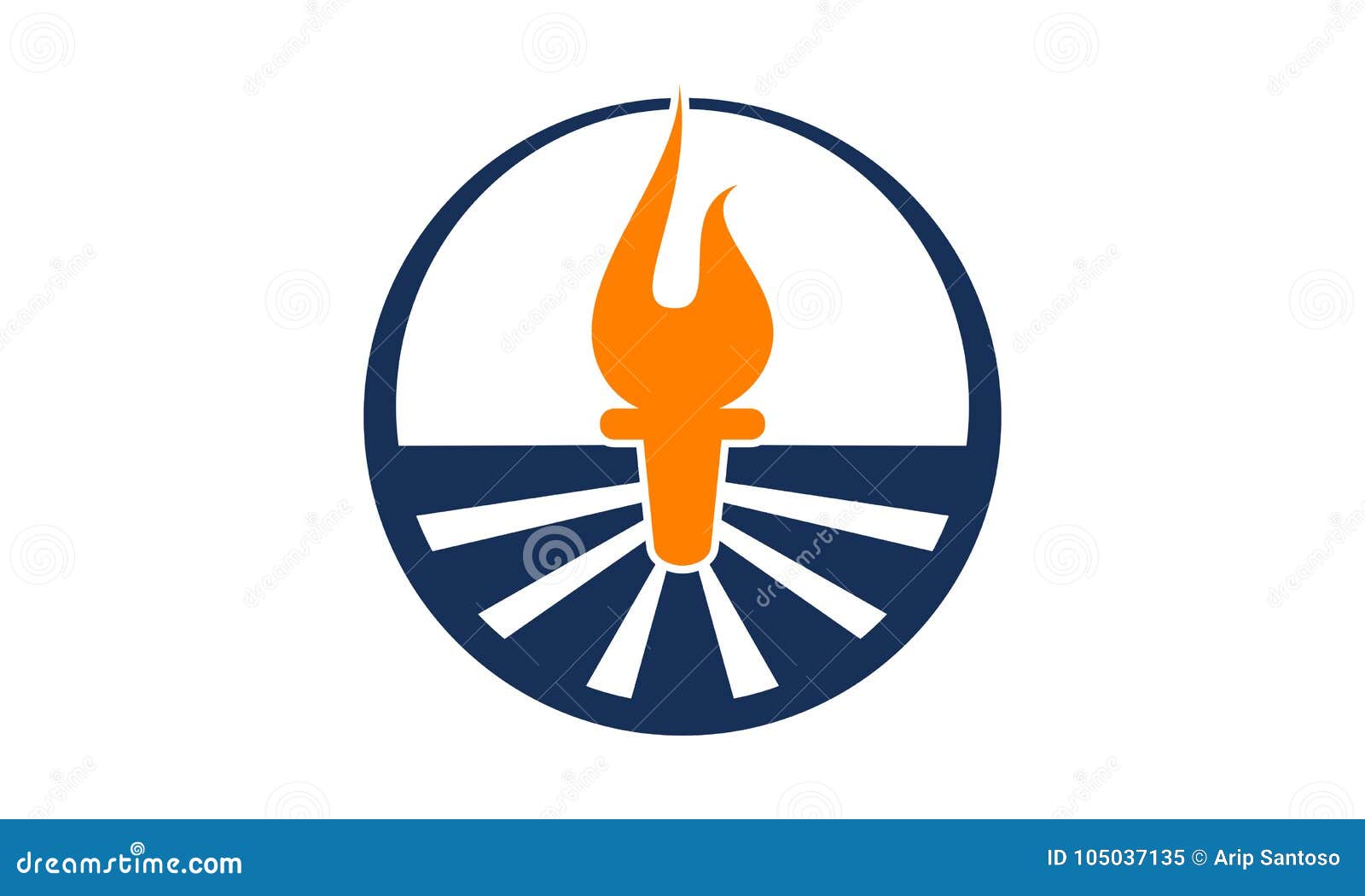 Torche Logo Design Template Illustration de Vecteur - Illustration du ...