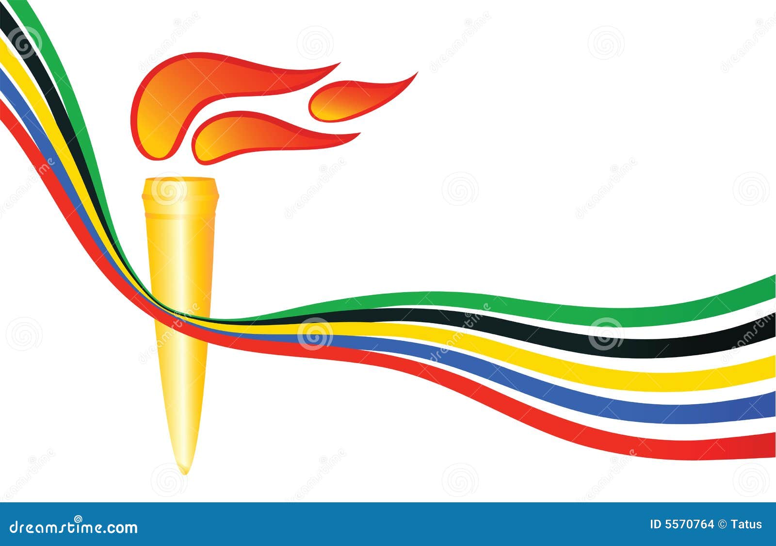 Torche olympique illustration de vecteur. Illustration du abstrait ...