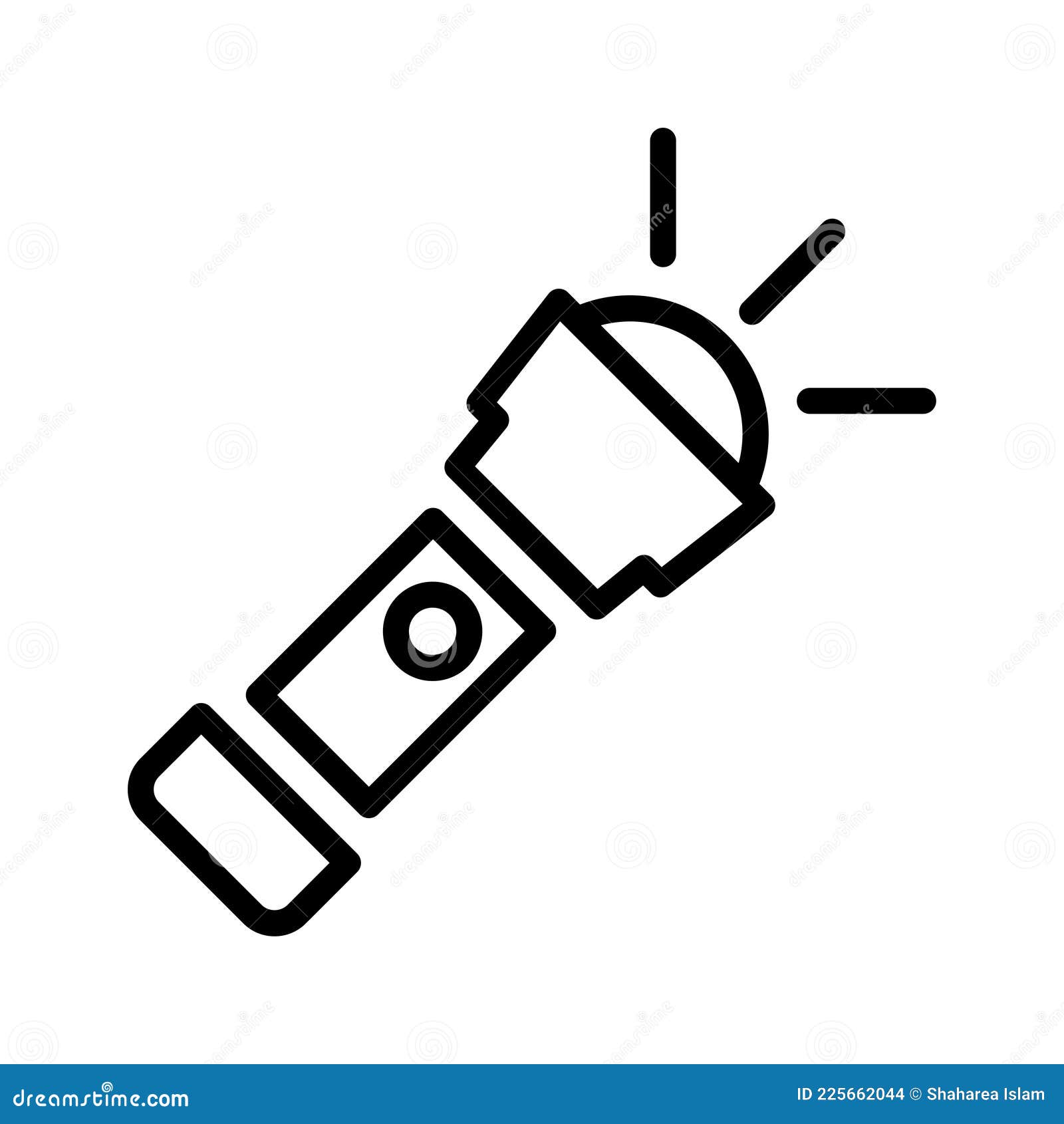 Torchlight icon stock vector. Illustration of medical - 225662044
