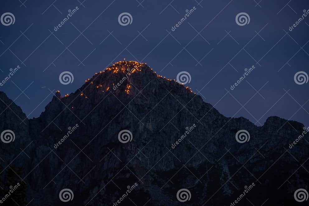 Torchlight procession stock image. Image of clap, actor - 193735155