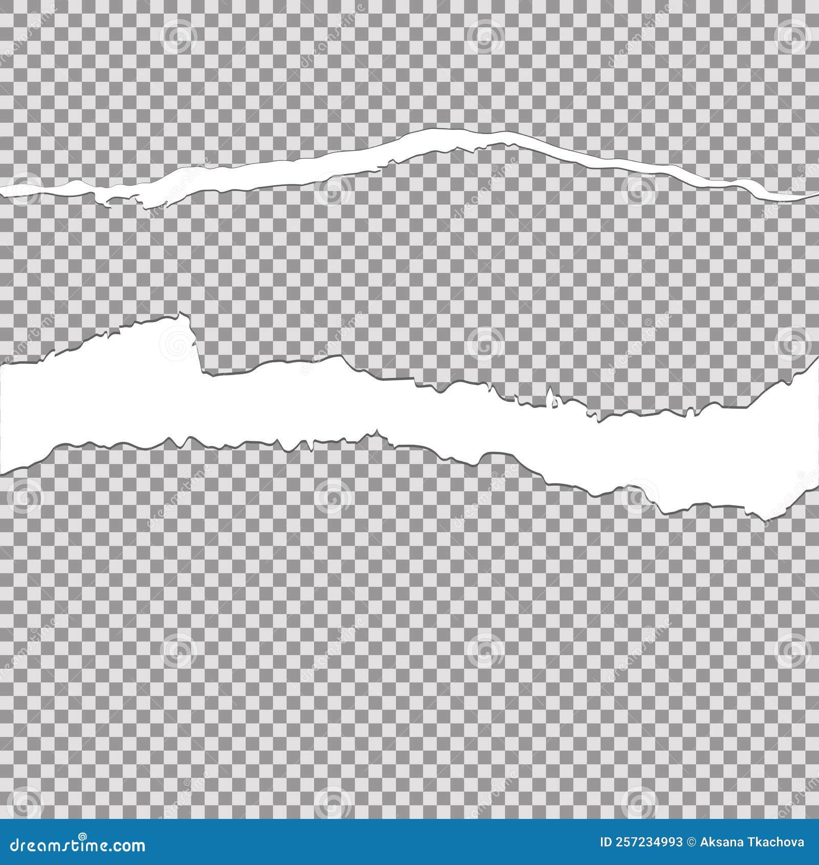 Tore Off Half A Sheet Of Gray Paper From The Top. Vector Paper Design ...