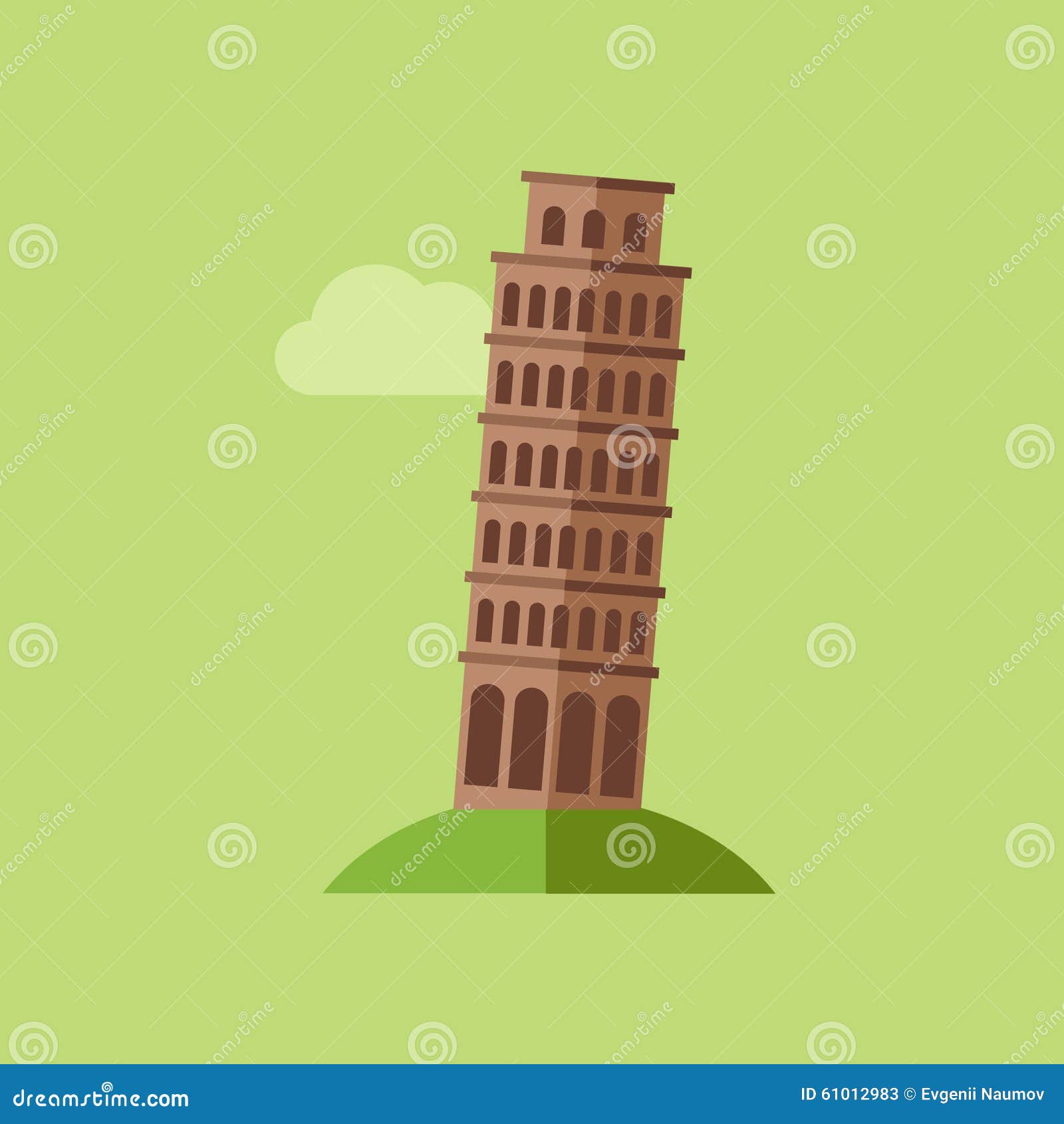 Toren Van De Vectorillustratie Van Pisa Vector Illustratie ...