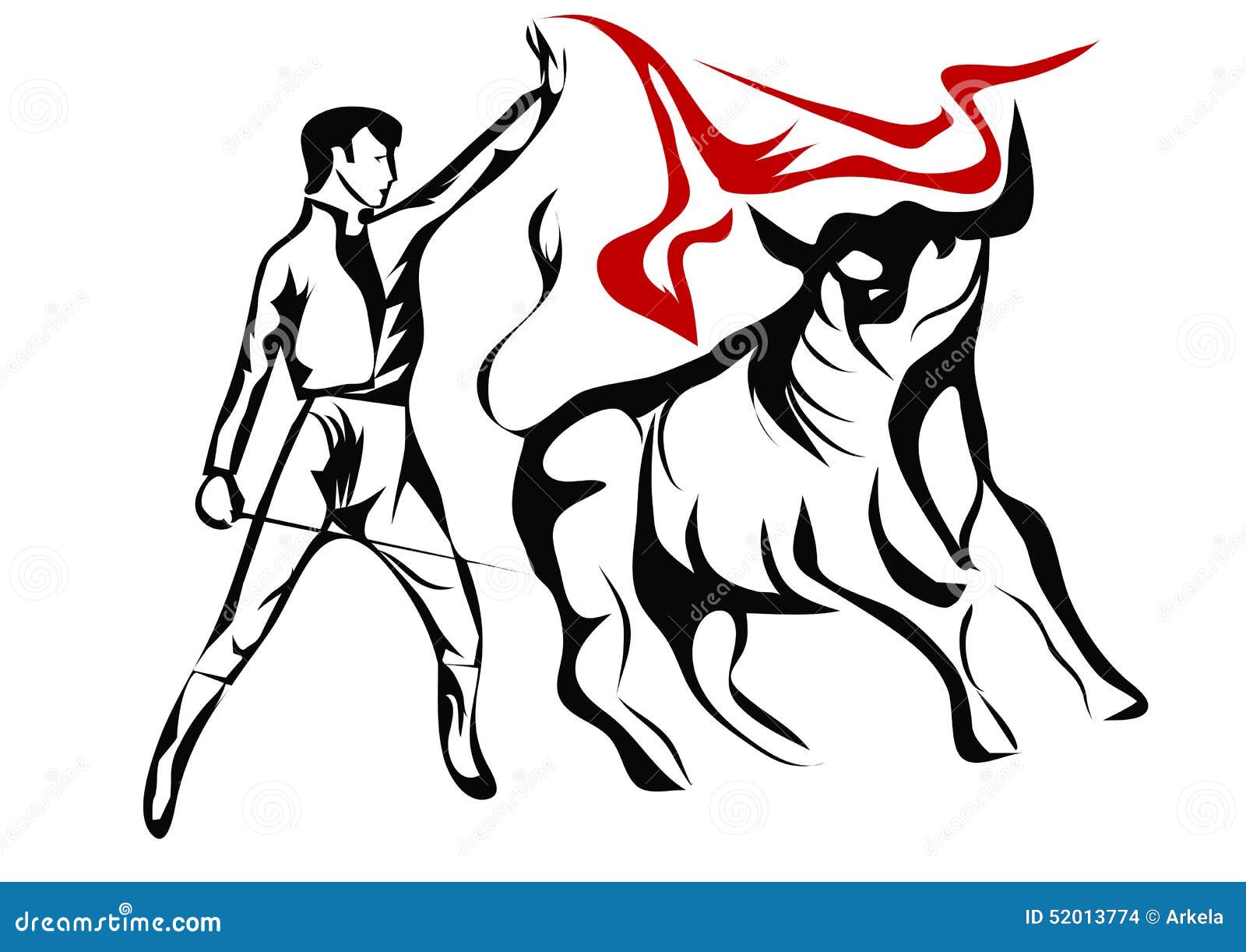 Torero Español Ilustración del Vector - Imagen: 52013774