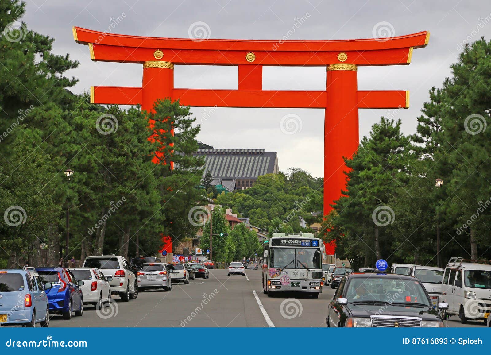 Tori gate in Kyoto editorial stock photo. Image of asia - 87616893