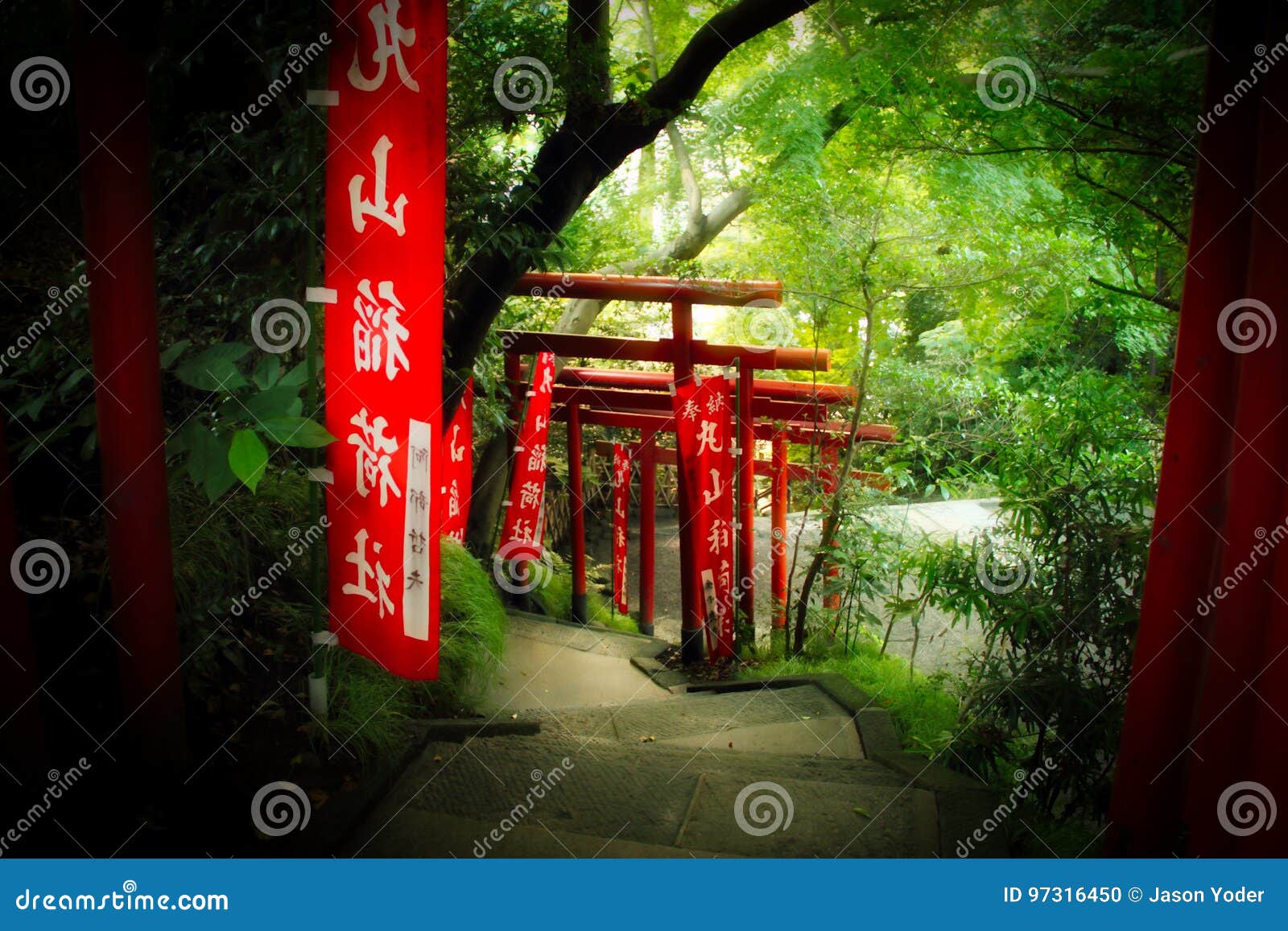 Tori Gates stock photo. Image of japanese, temple, architecture - 97316450