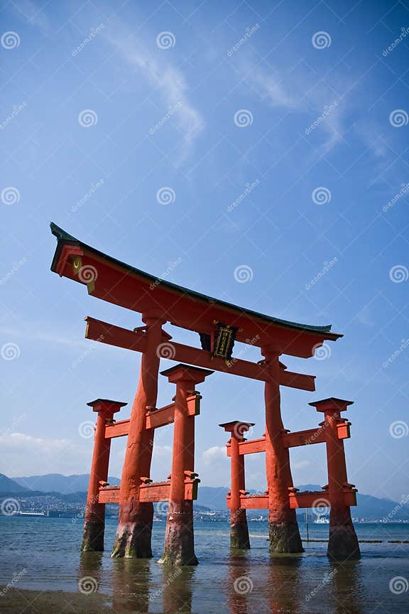 Torii Gate, Japan stock photo. Image of market, night - 9975086
