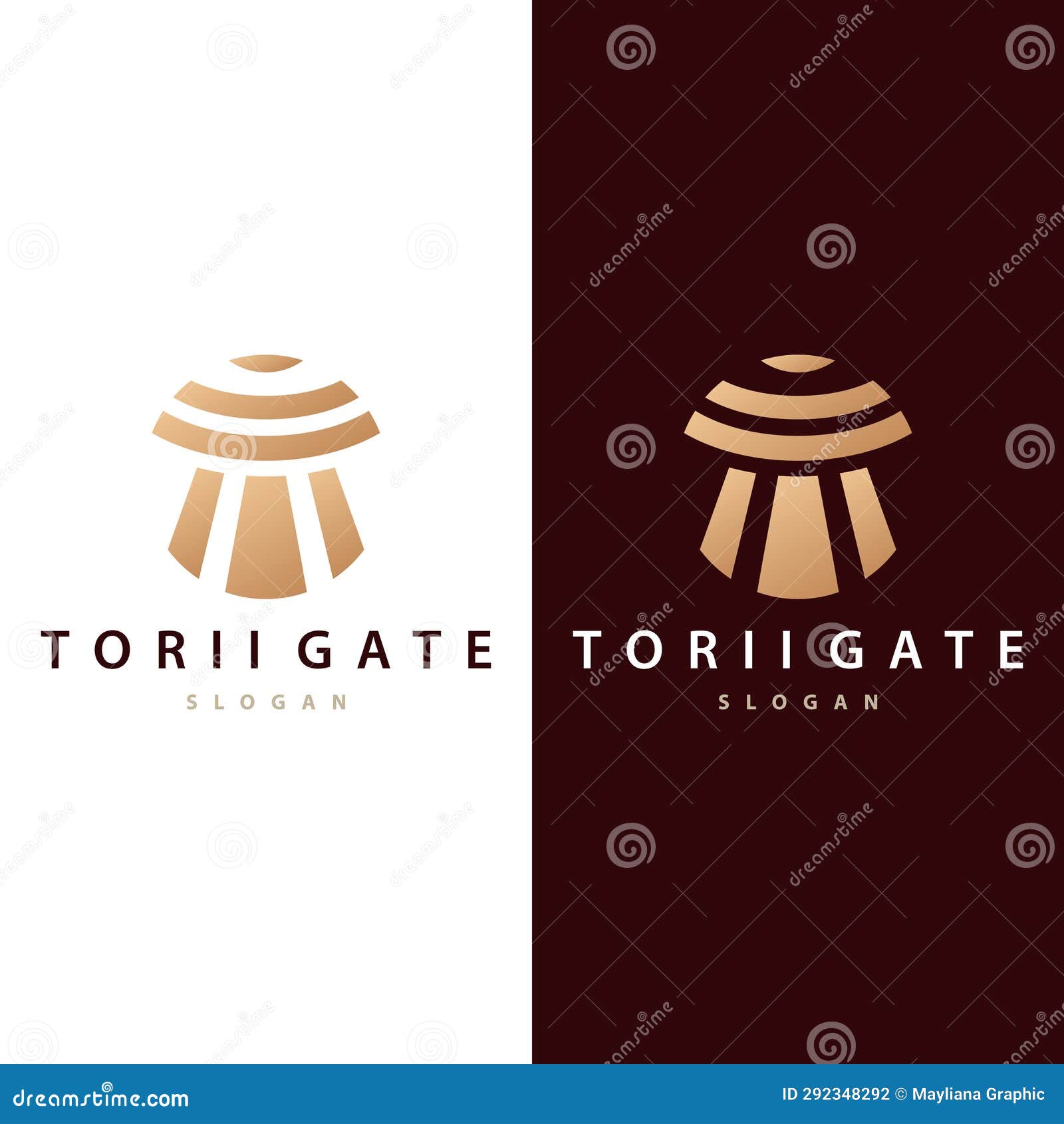 Torii Gate Logo Design Vector Minimalist Illustration Template Stock ...