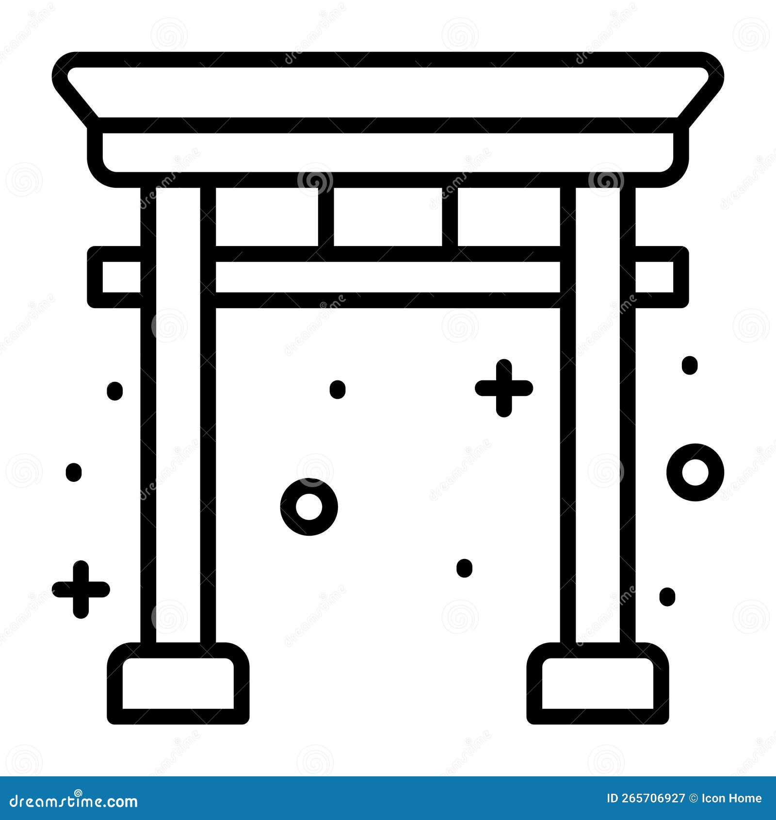 Torii Gate Vector Design in Modern Style Stock Vector - Illustration of ...