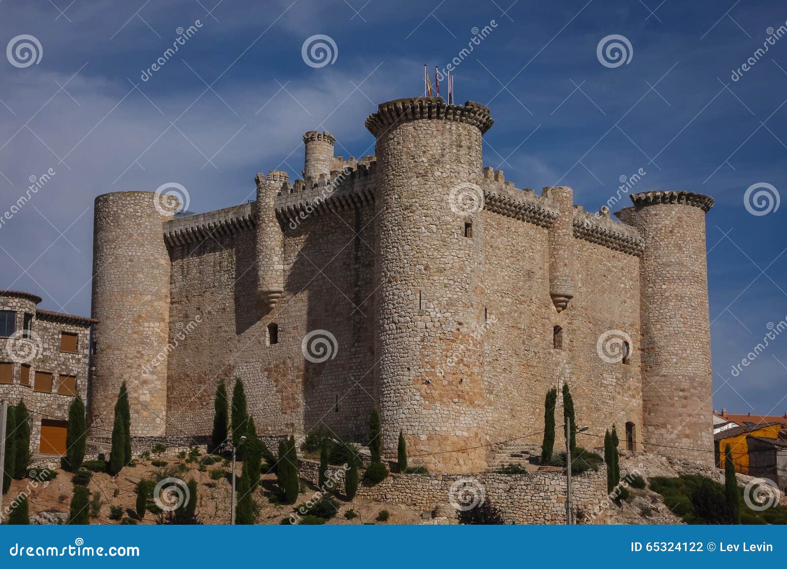 Torija castle, Spain stock photo. Image of guadalajara - 65324122